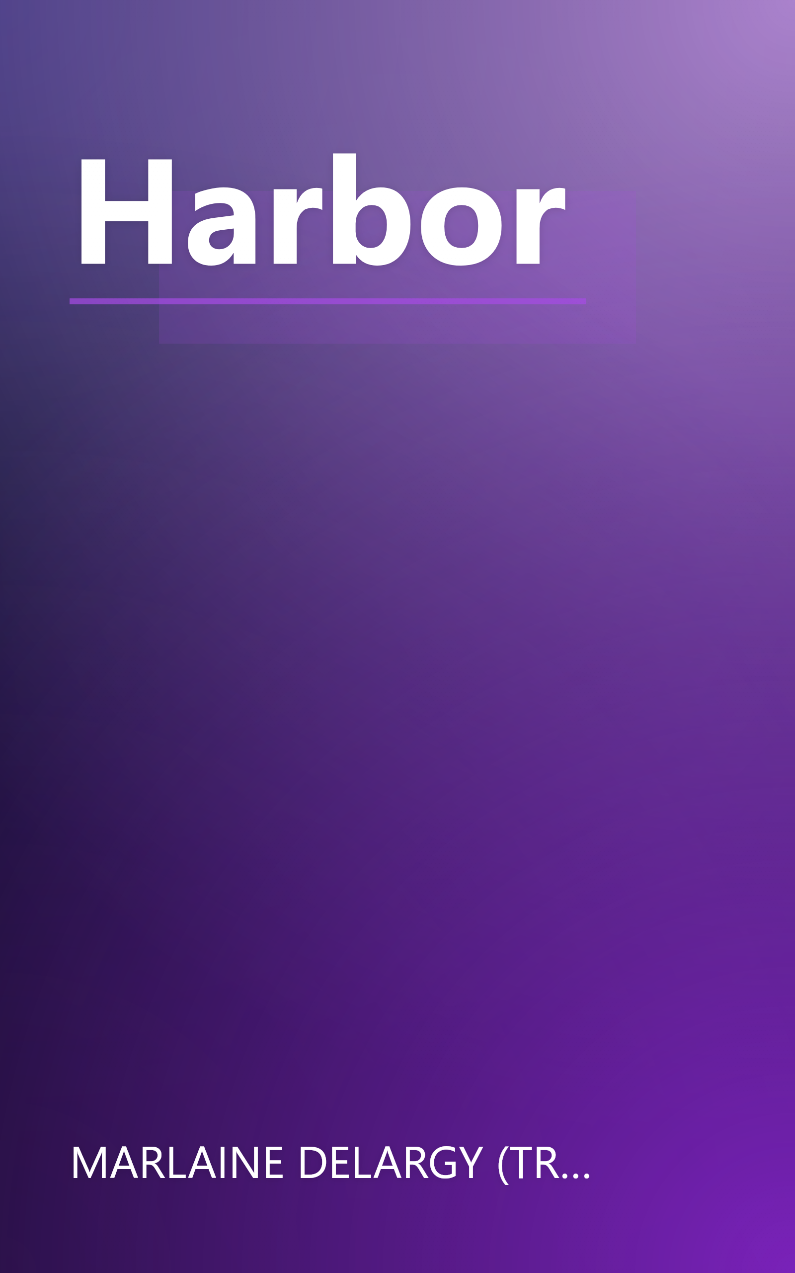 Harbor book cover