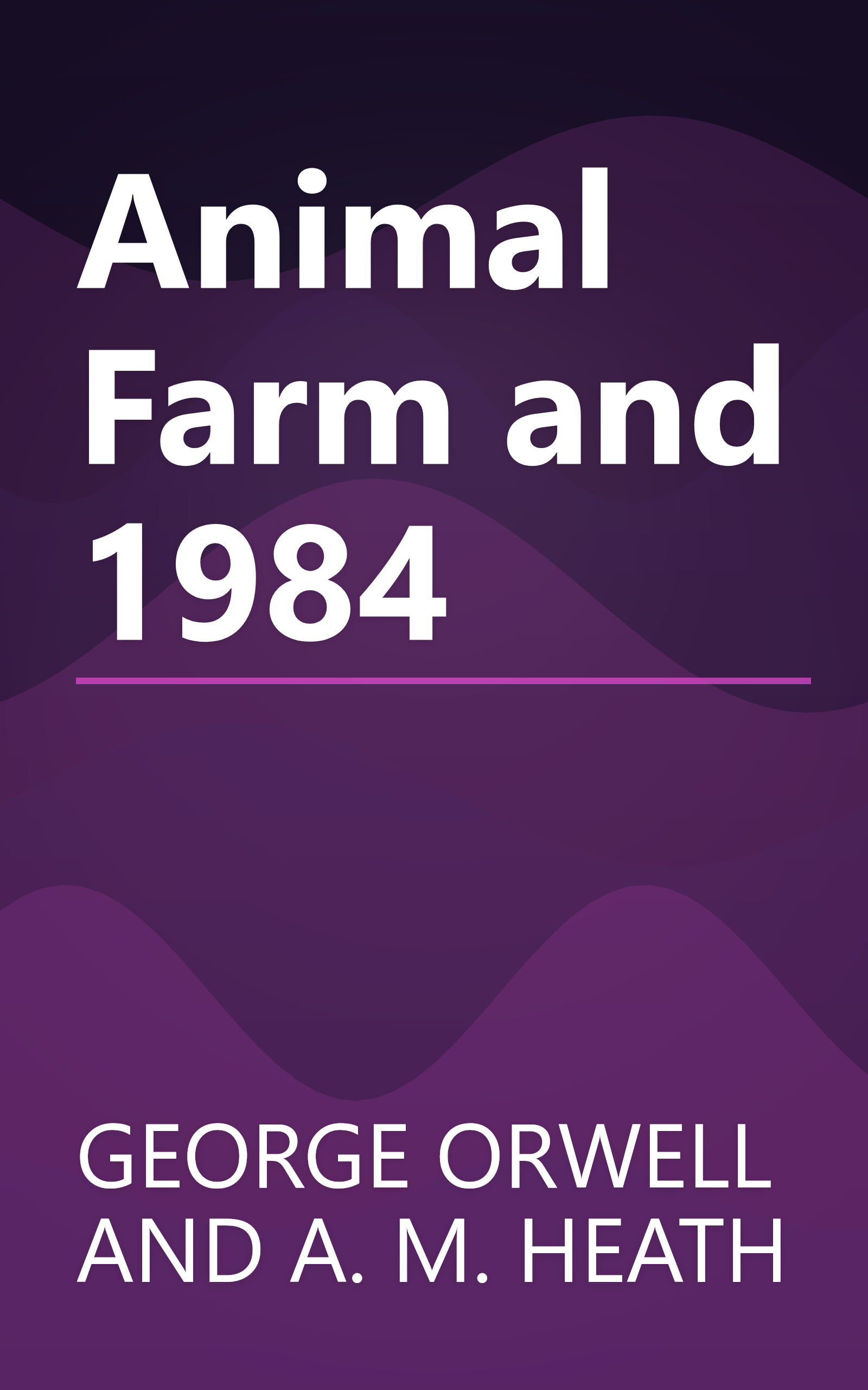 Animal Farm and 1984 book cover