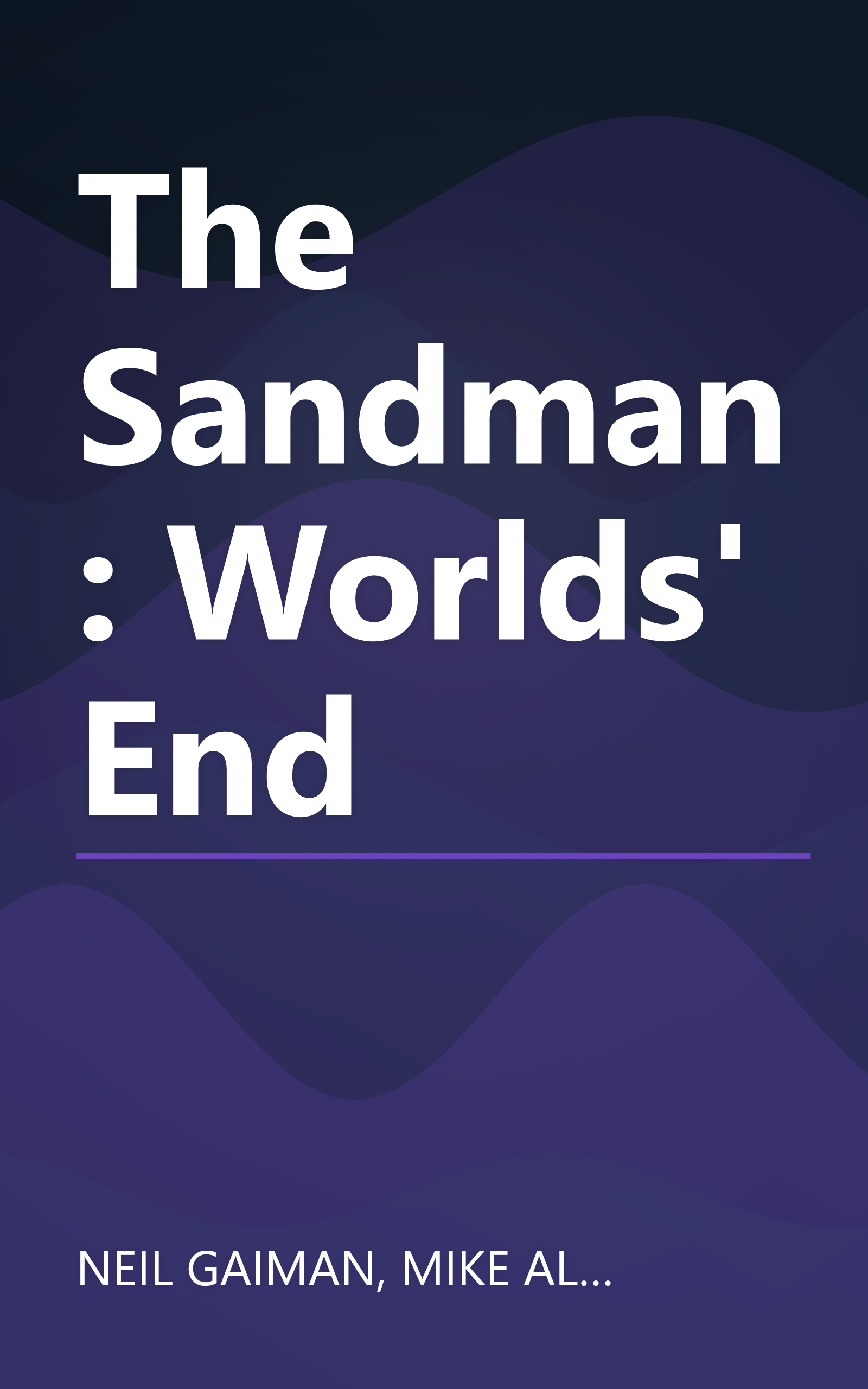 The Sandman: Worlds' End book cover