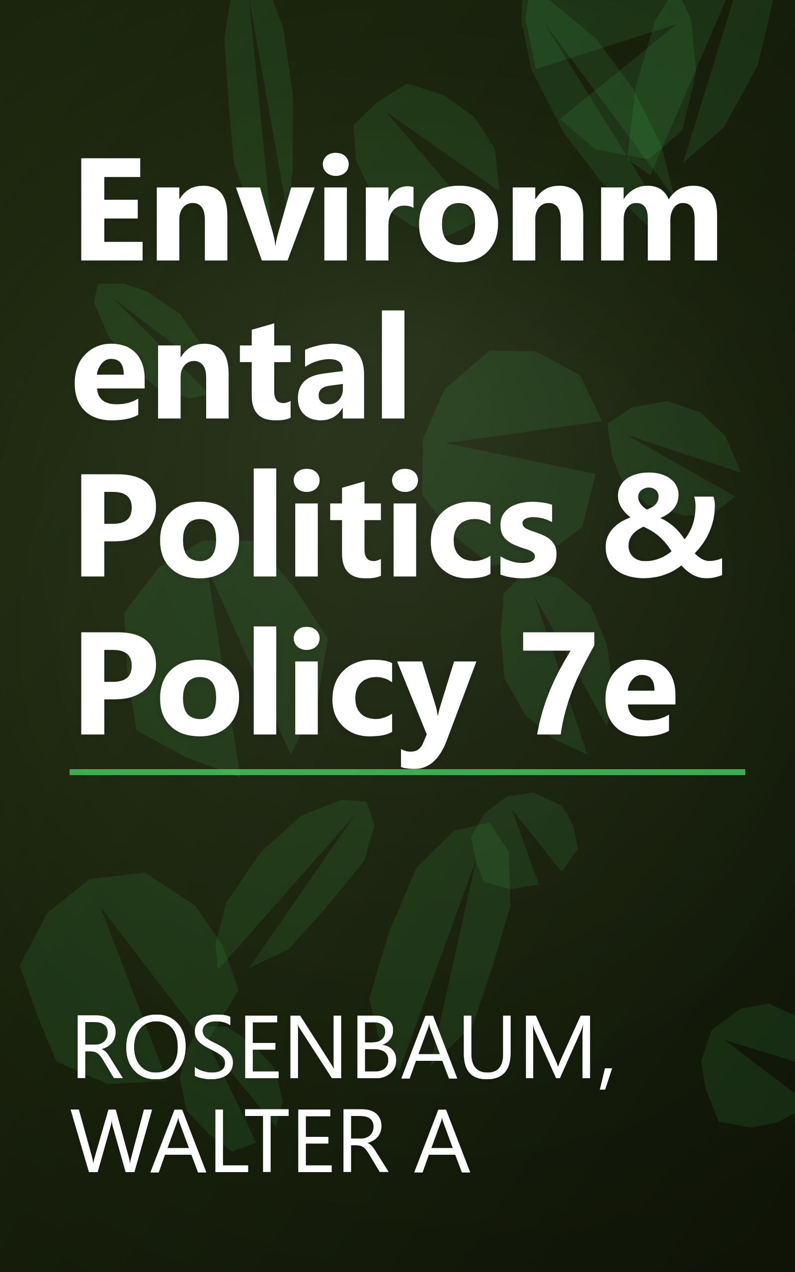 Environmental Politics & Policy 7e book cover