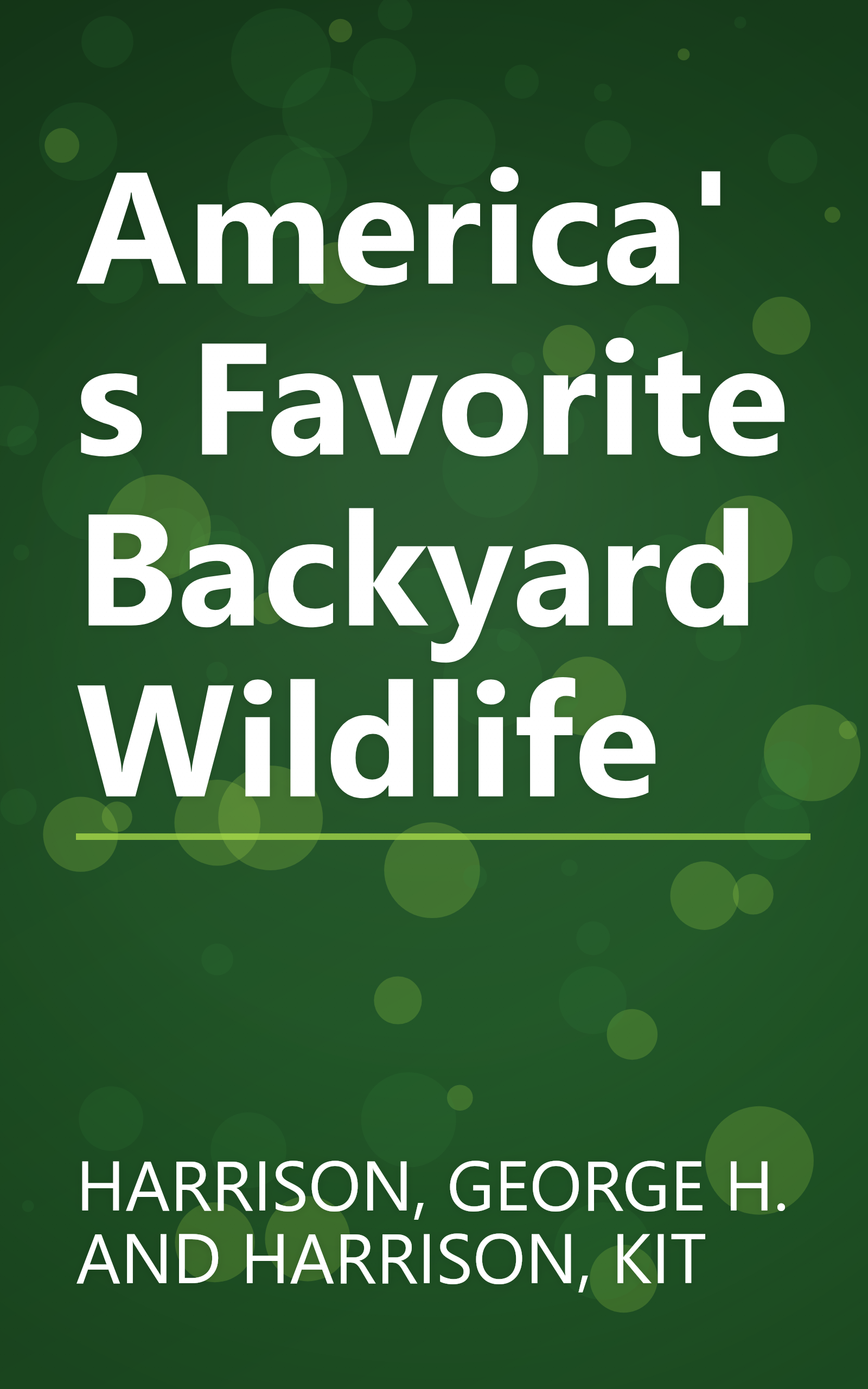 America's Favorite Backyard Wildlife book cover