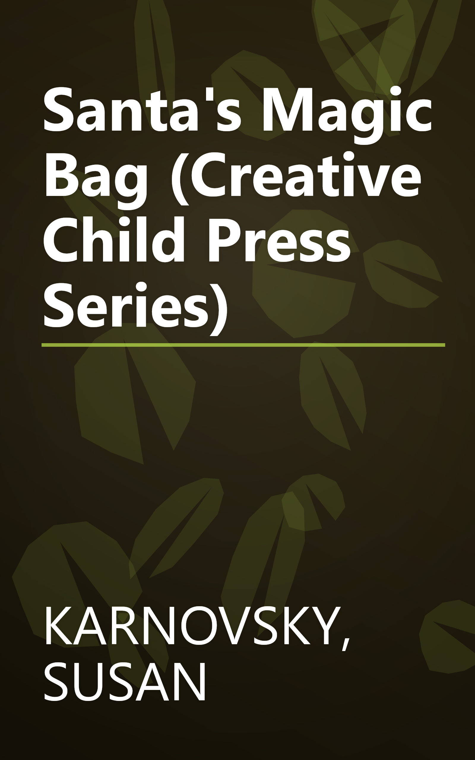 Santa's Magic Bag (Creative Child Press Series) book cover