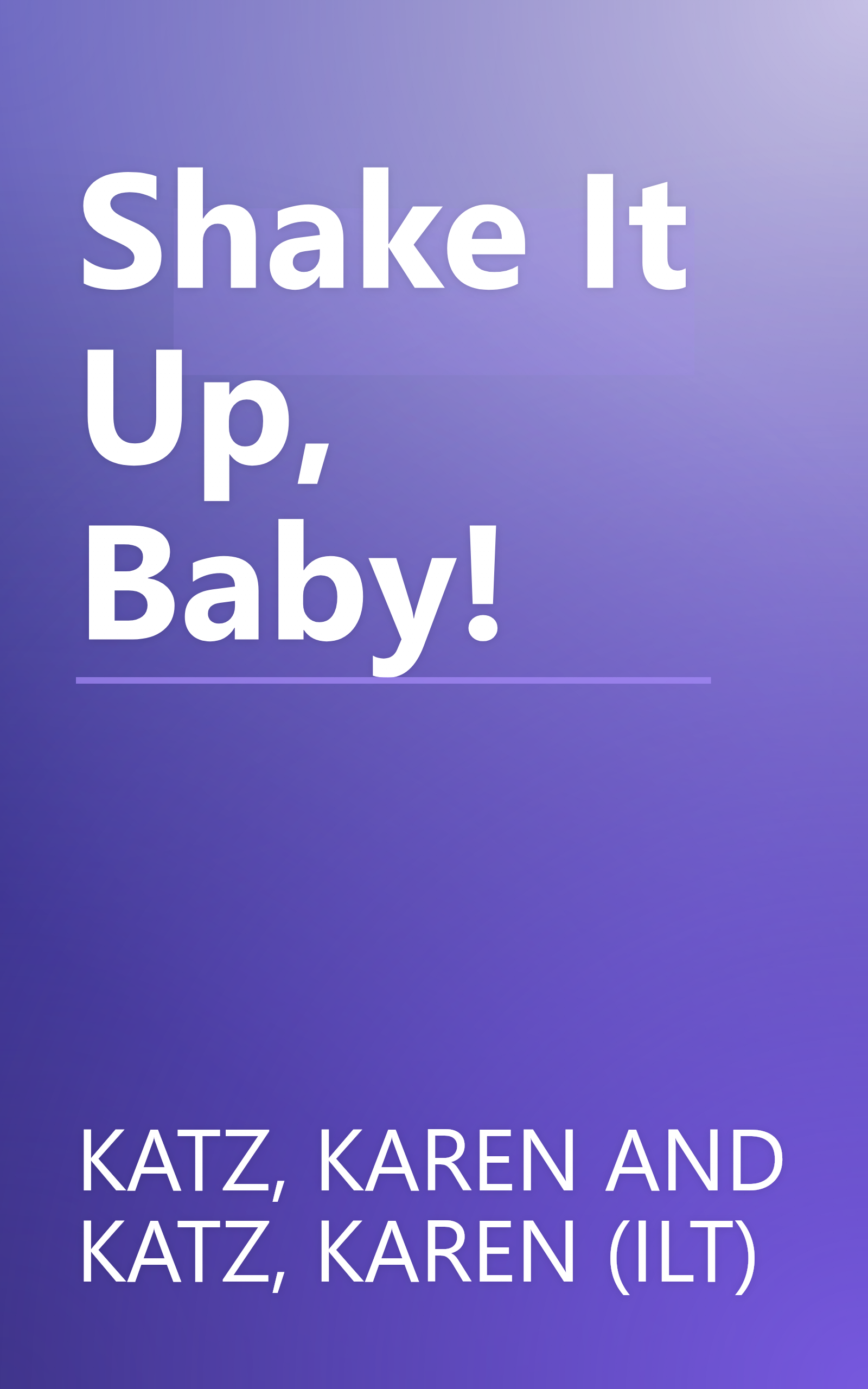 Shake It Up, Baby! book cover
