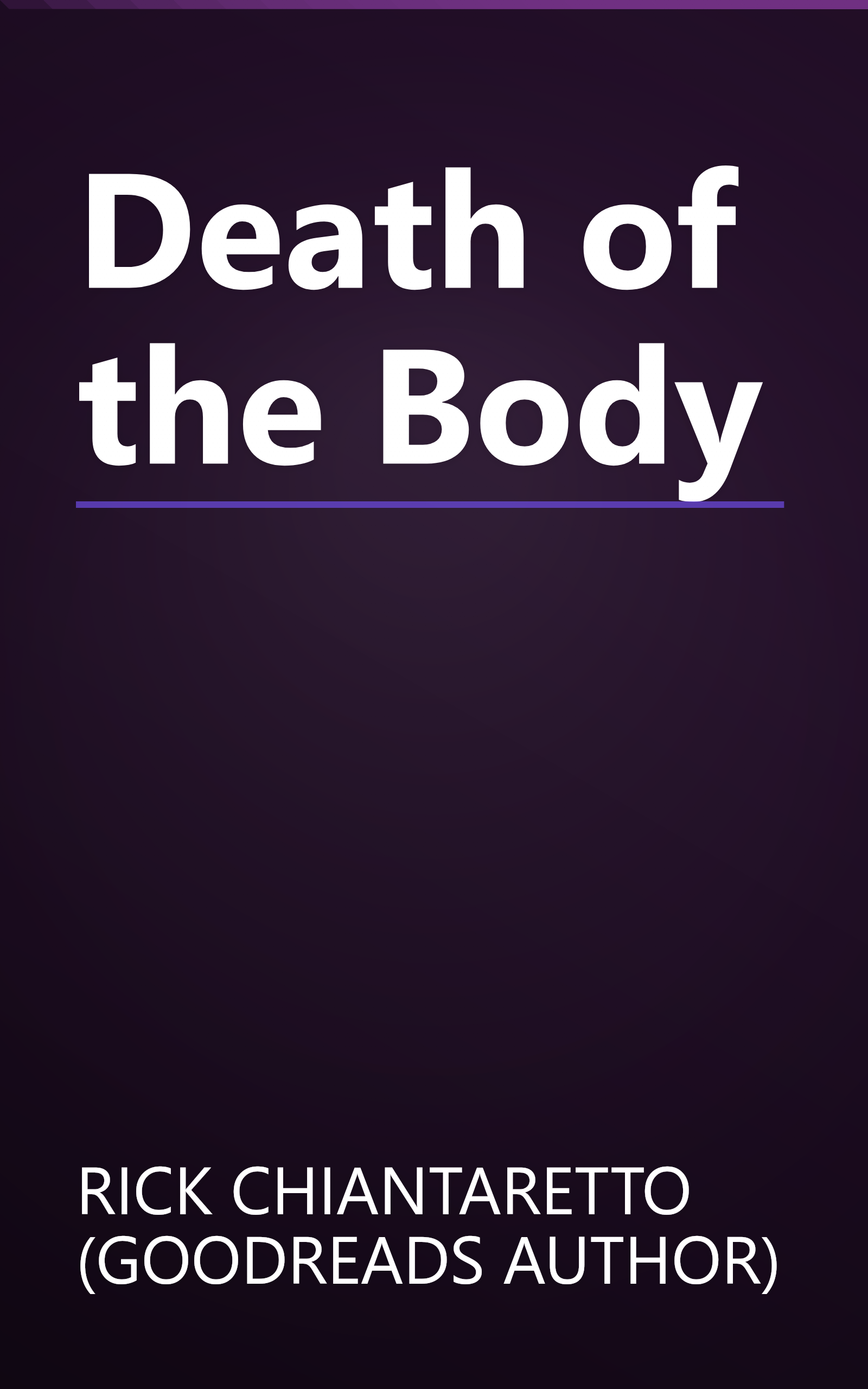 Death of the Body book cover