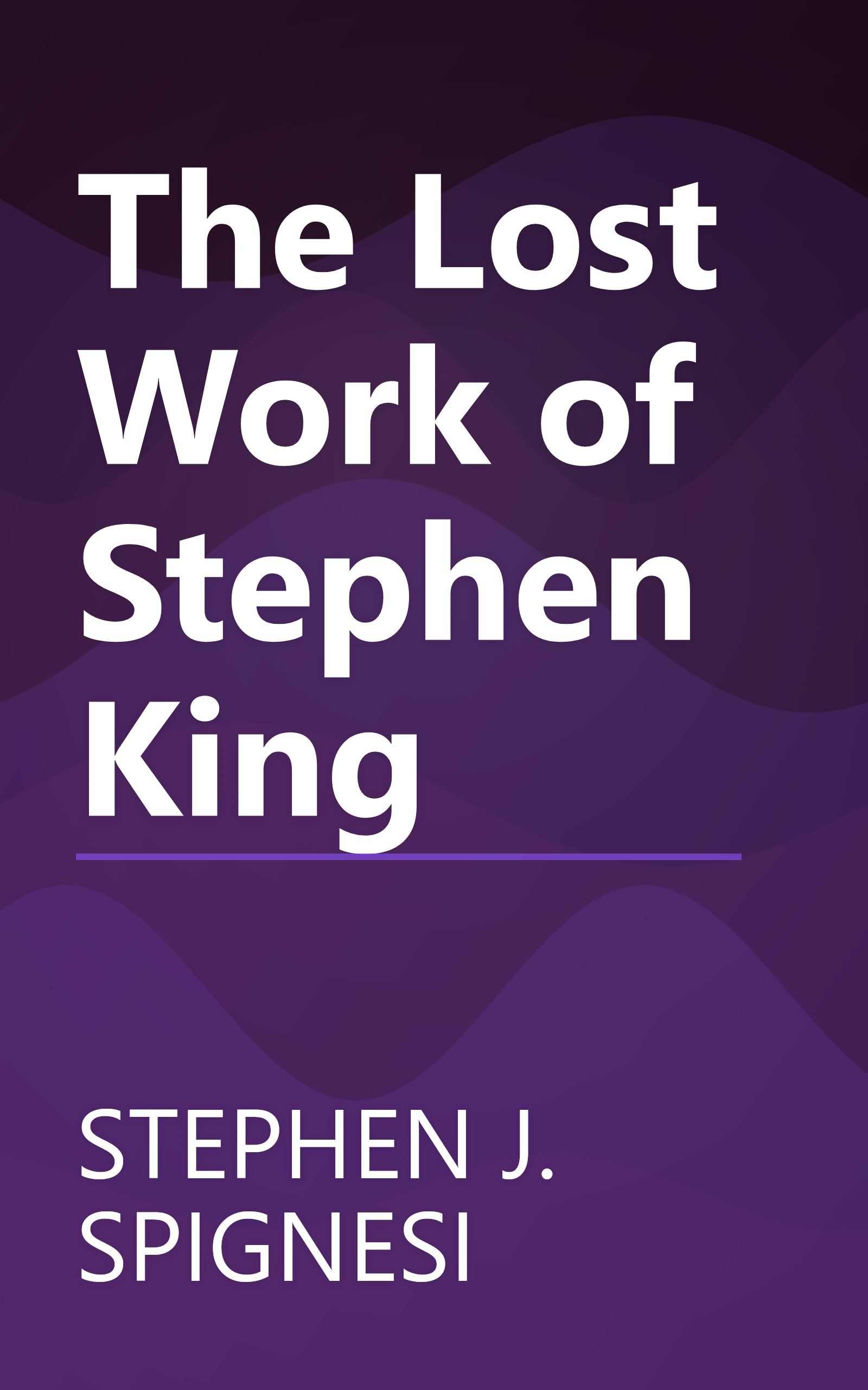 The Lost Work of Stephen King book cover