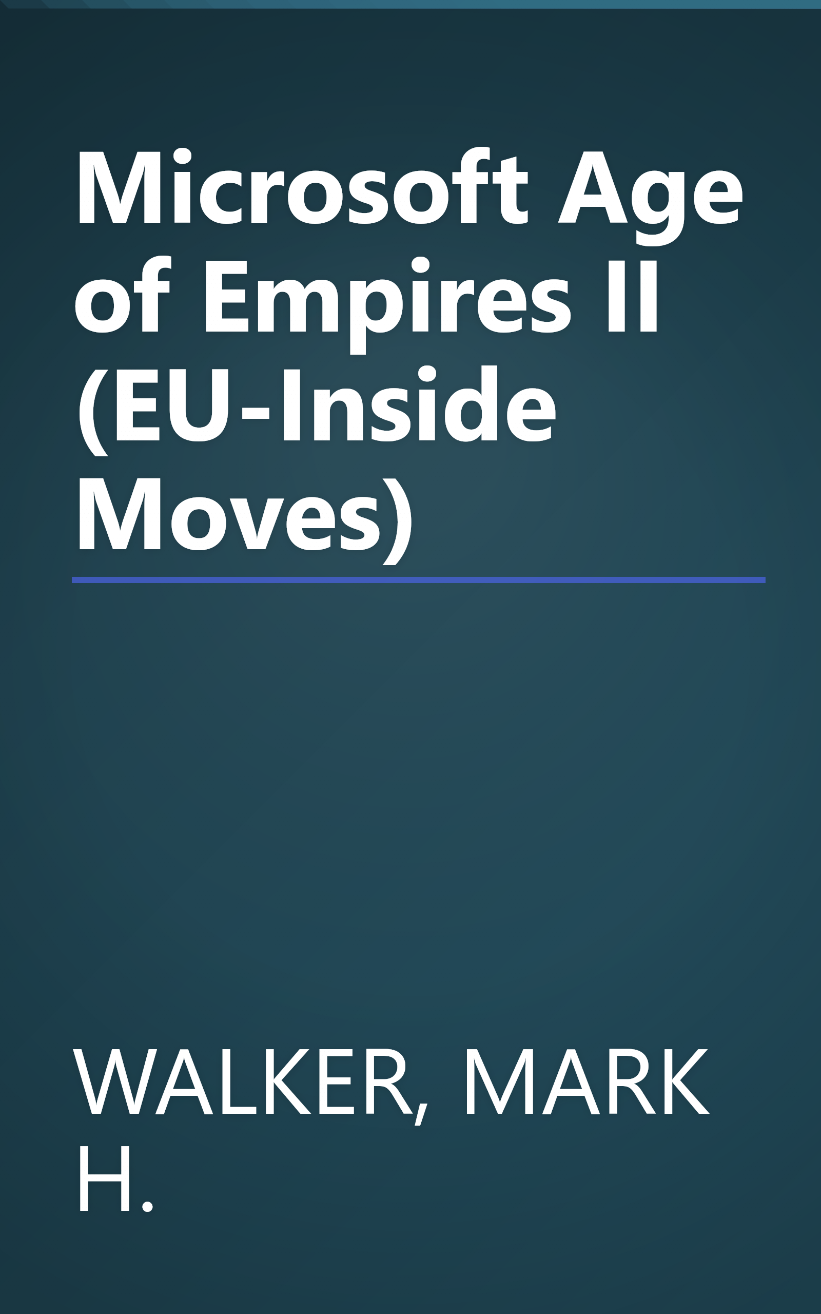 Microsoft Age of Empires II (EU-Inside Moves) book cover