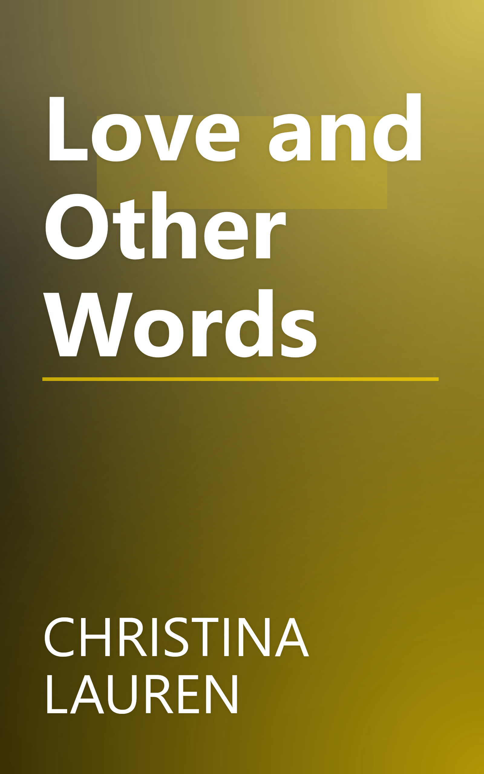 Love and Other Words book cover