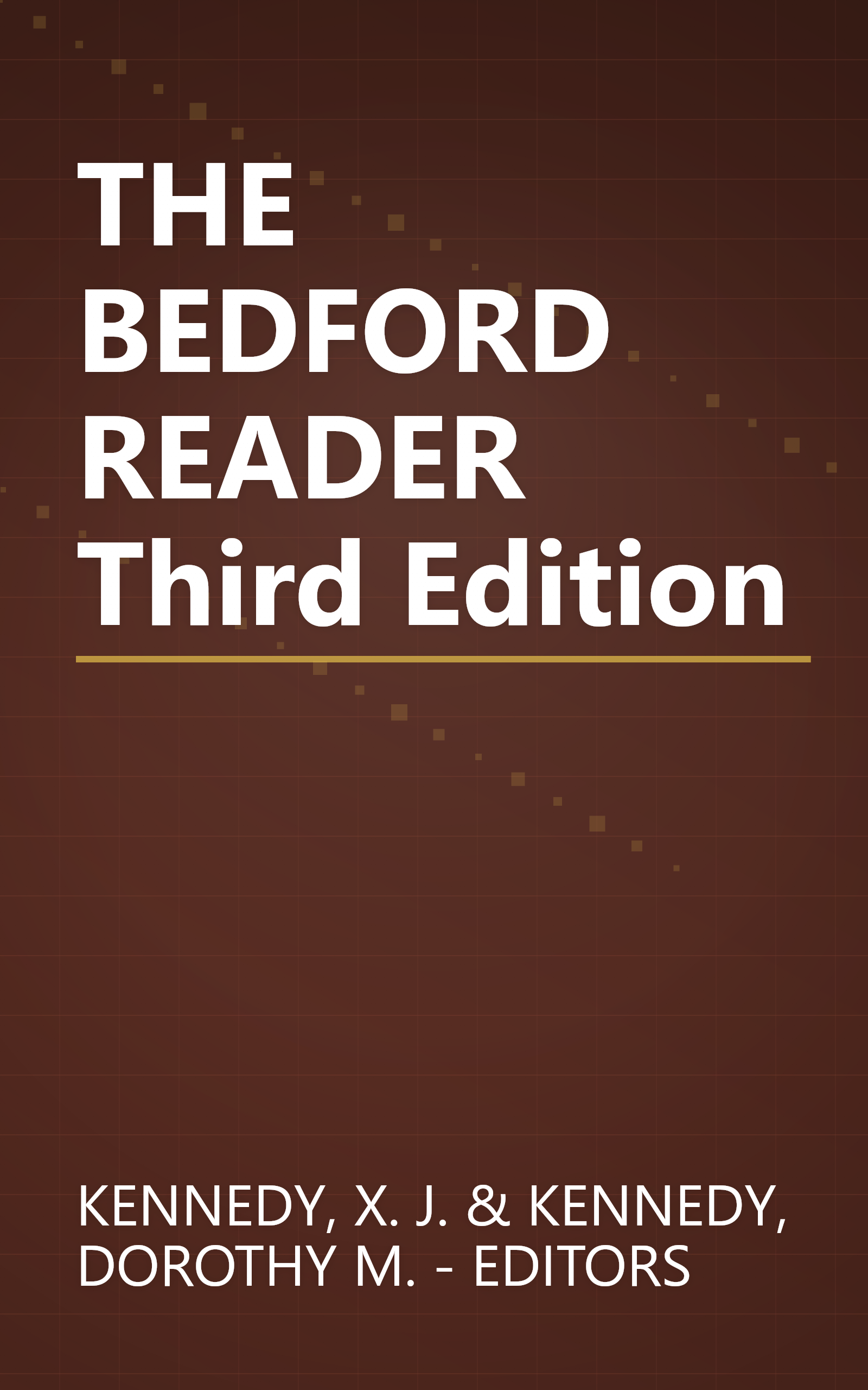 THE BEDFORD READER Third Edition book cover