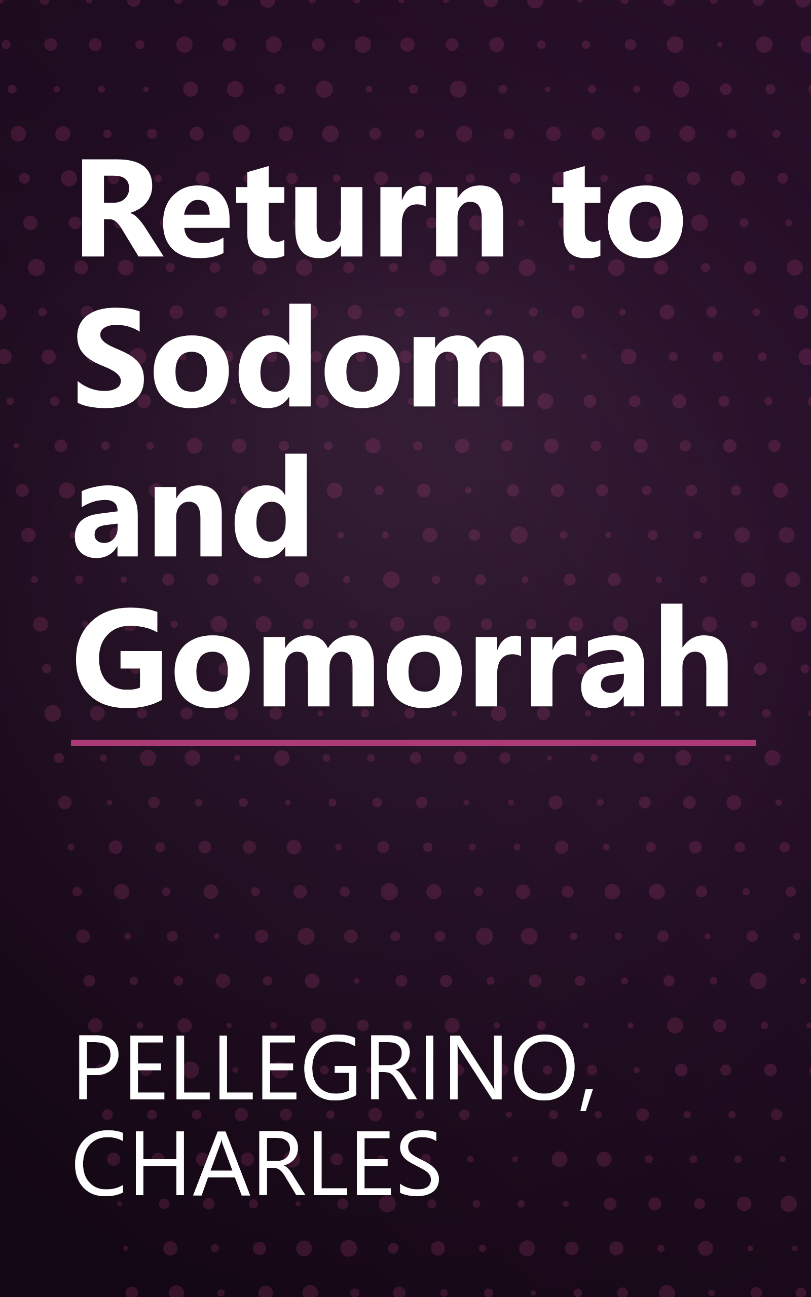 Return to Sodom and Gomorrah book cover