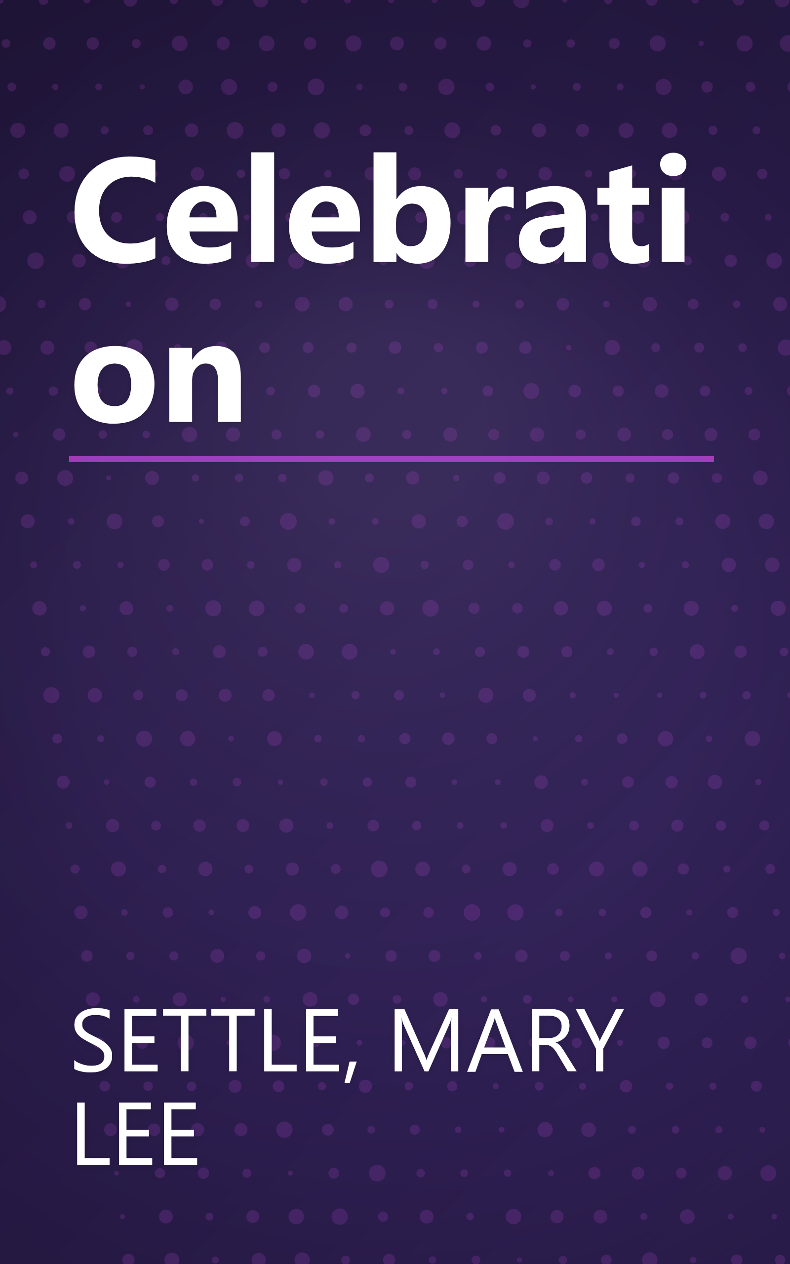 Celebration book cover