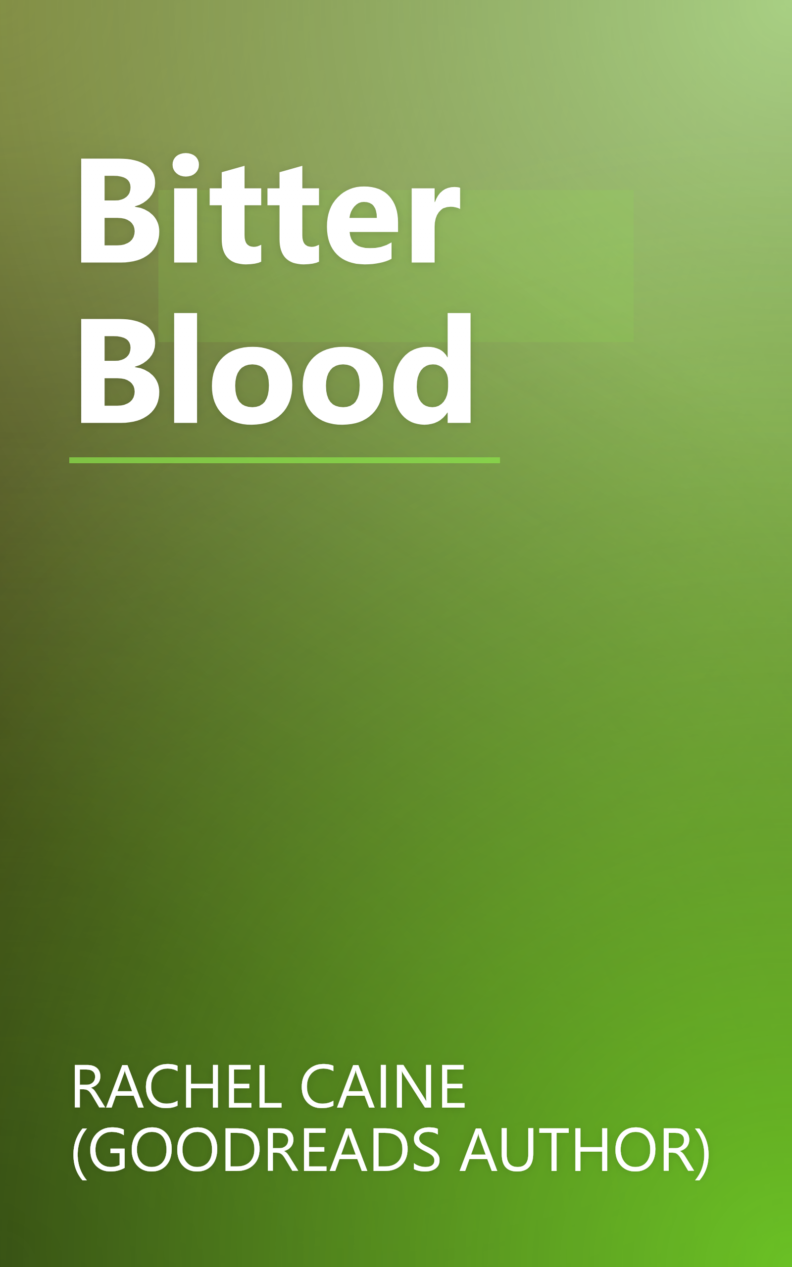 Bitter Blood book cover