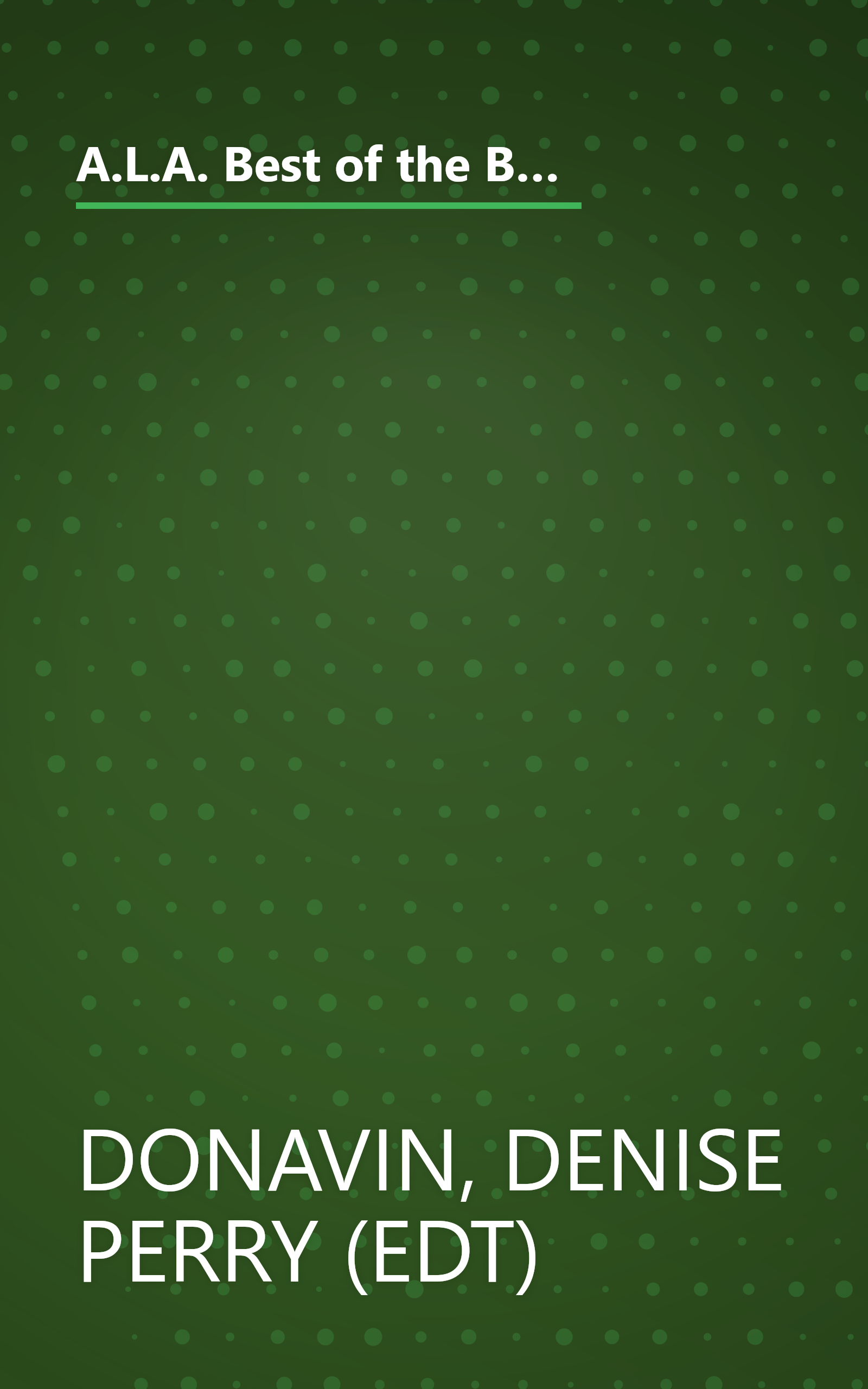 A.L.A. Best of the Best for Children: Software, Books, Magazines, Videos, Audio, Toy (American Library Association Best of the Best for Children) book cover