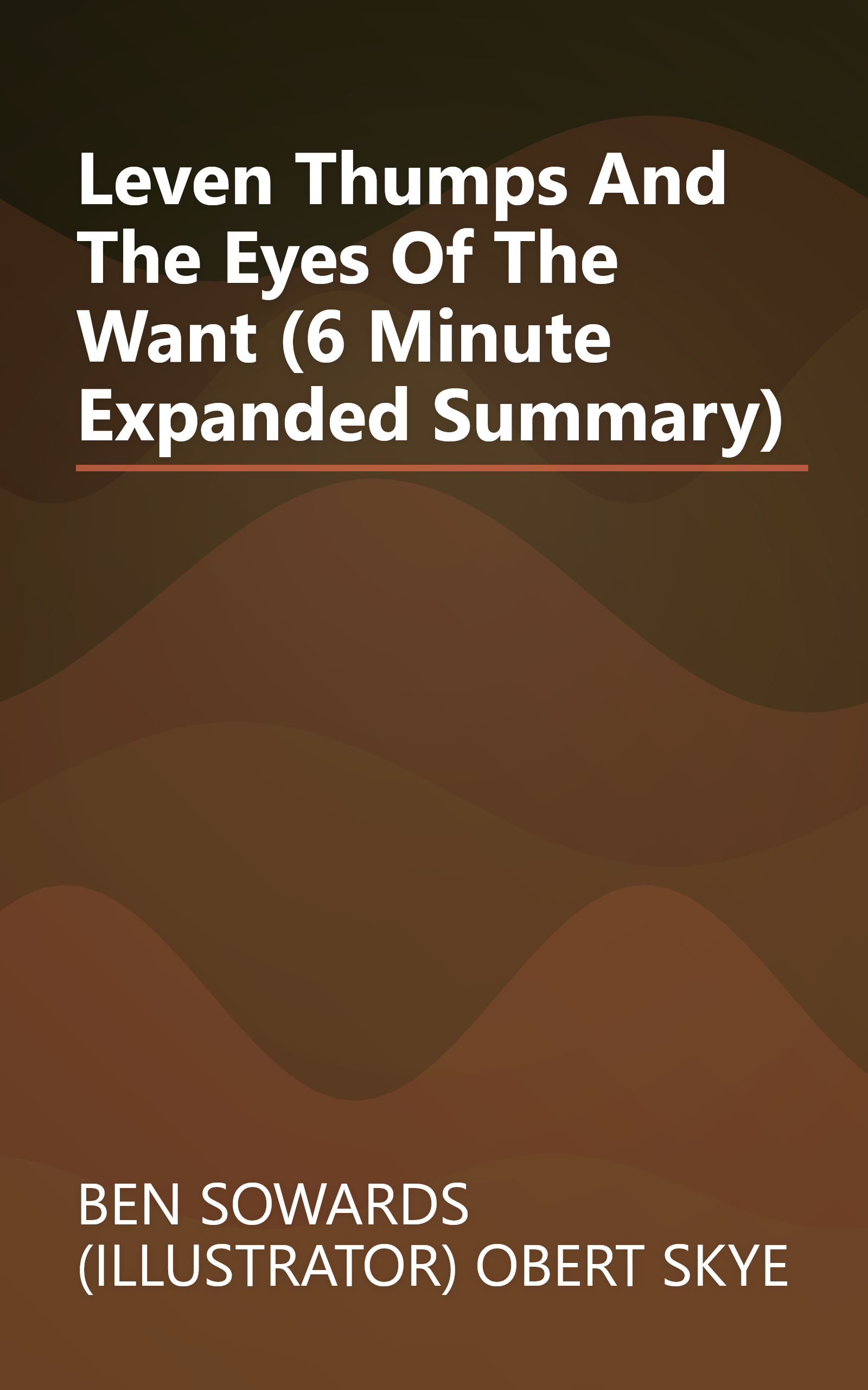 Leven Thumps And The Eyes Of The Want (6 Minute   Expanded Summary) book cover