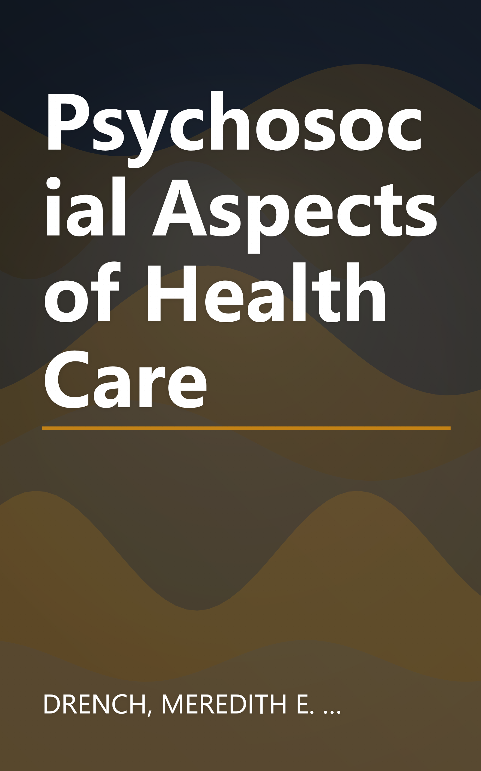 Psychosocial Aspects of Health Care book cover