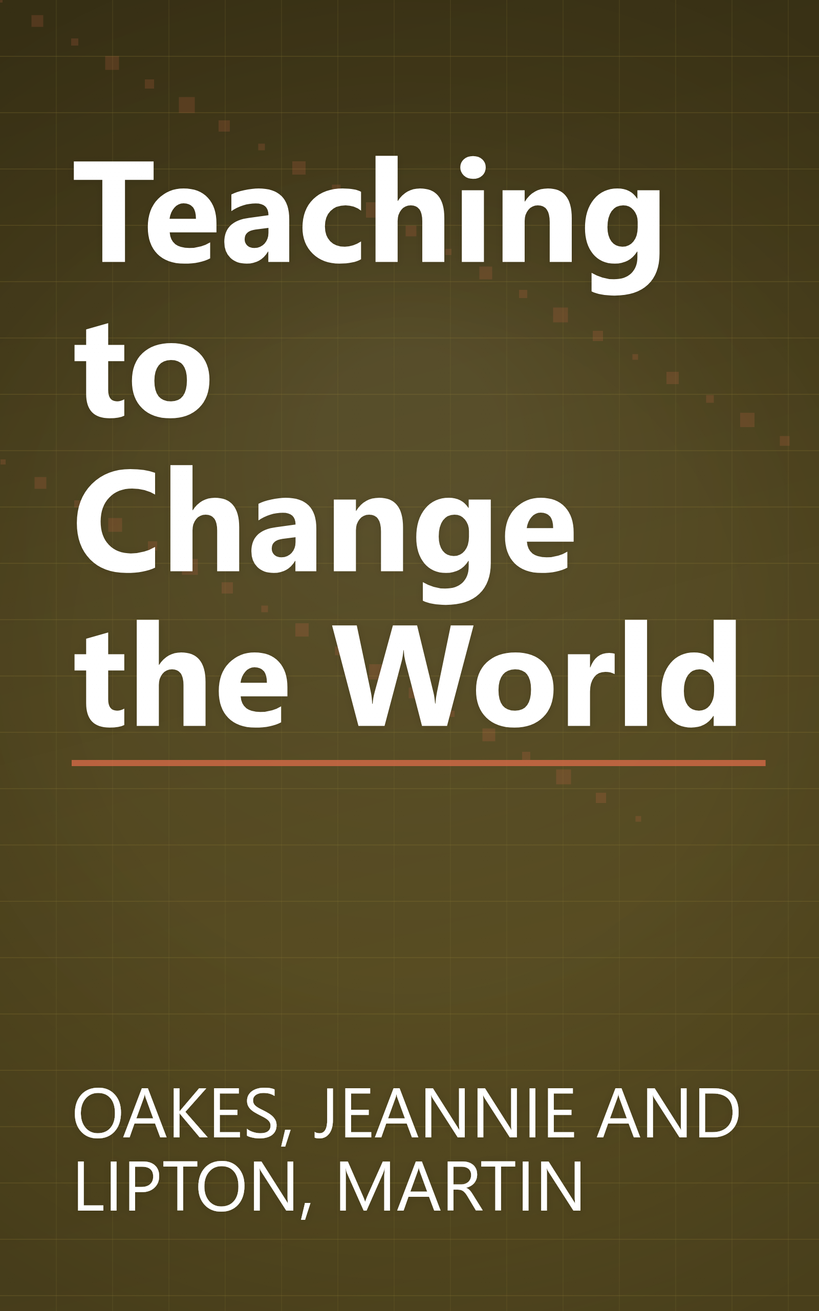 Teaching to Change the World book cover