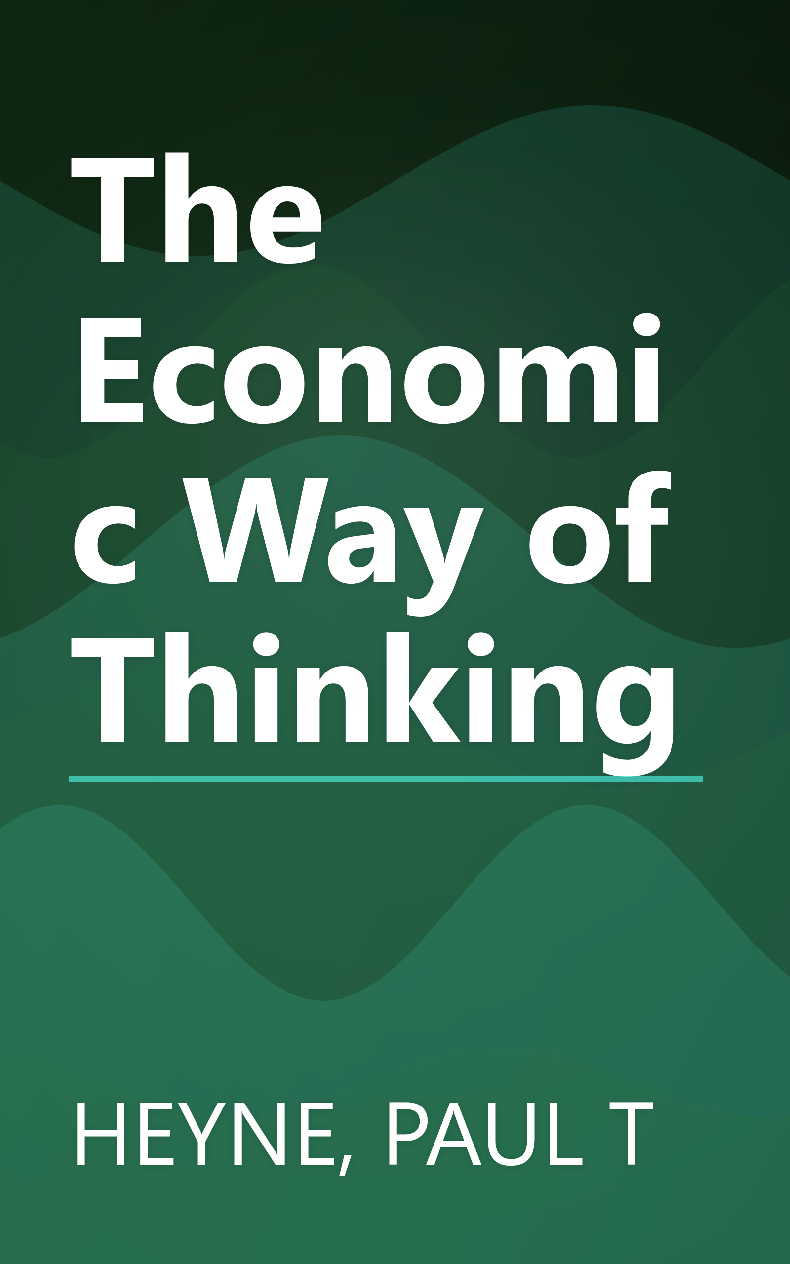 The Economic Way of Thinking book cover