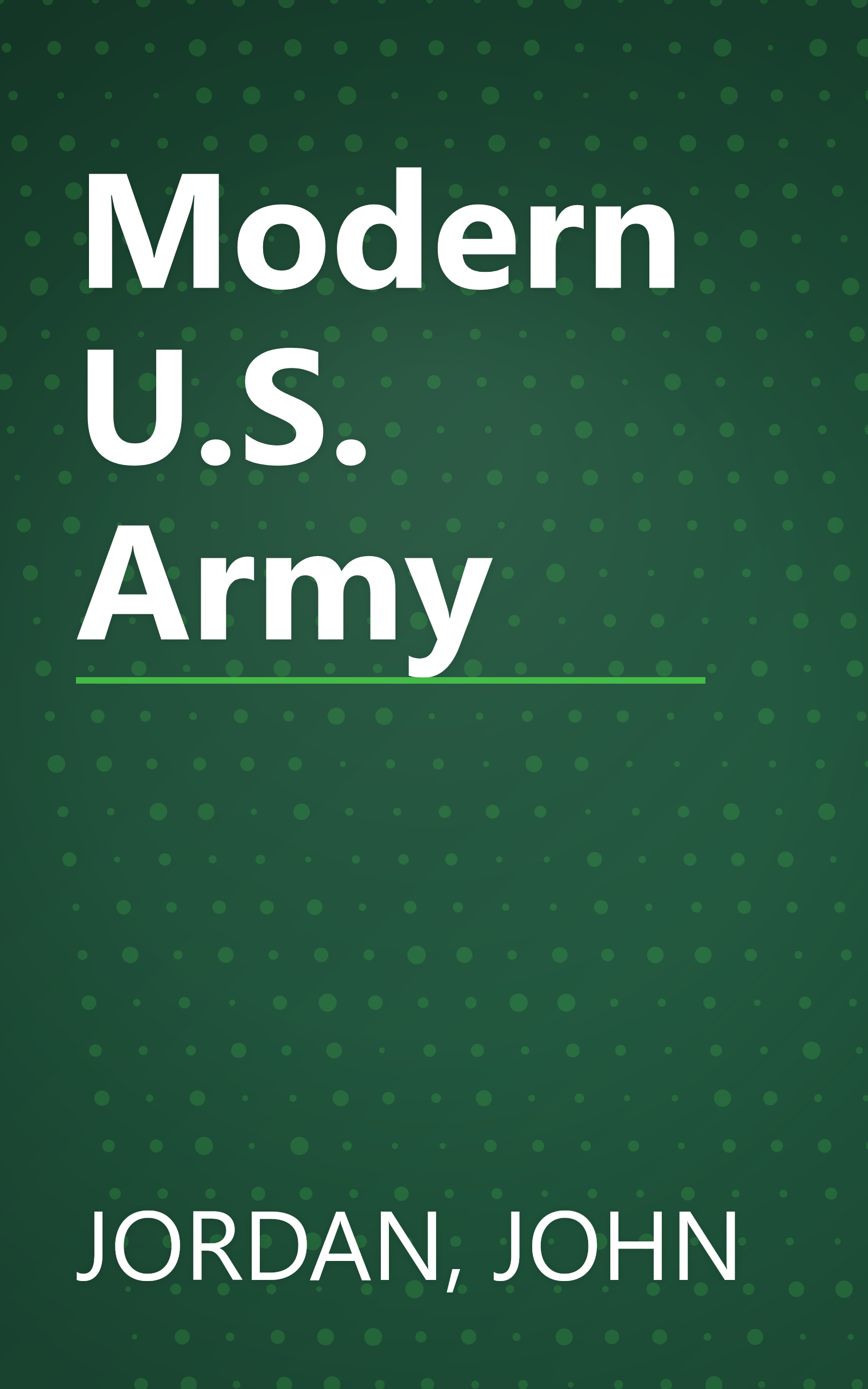 Modern U.S. Army book cover