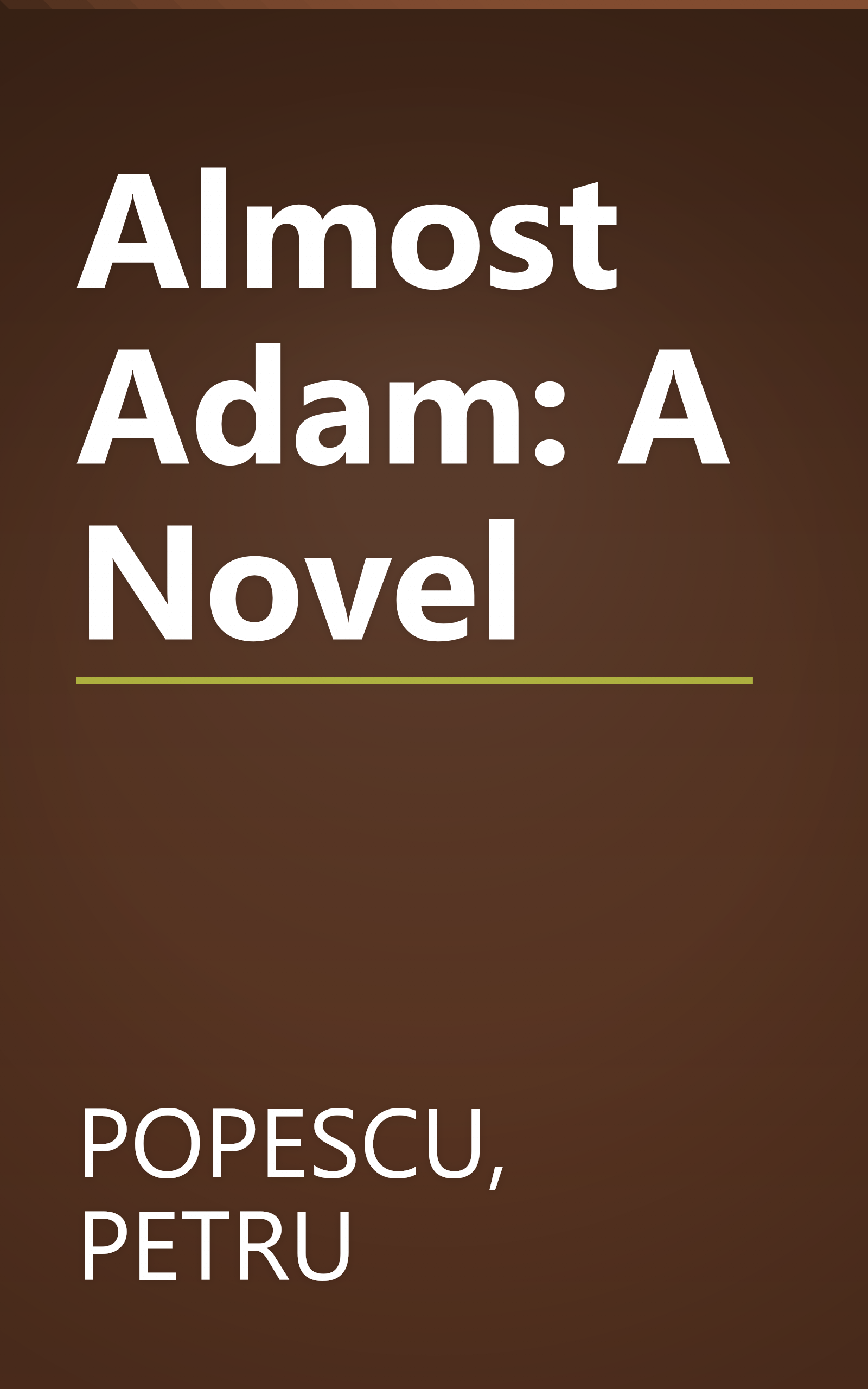 Almost Adam: A Novel book cover