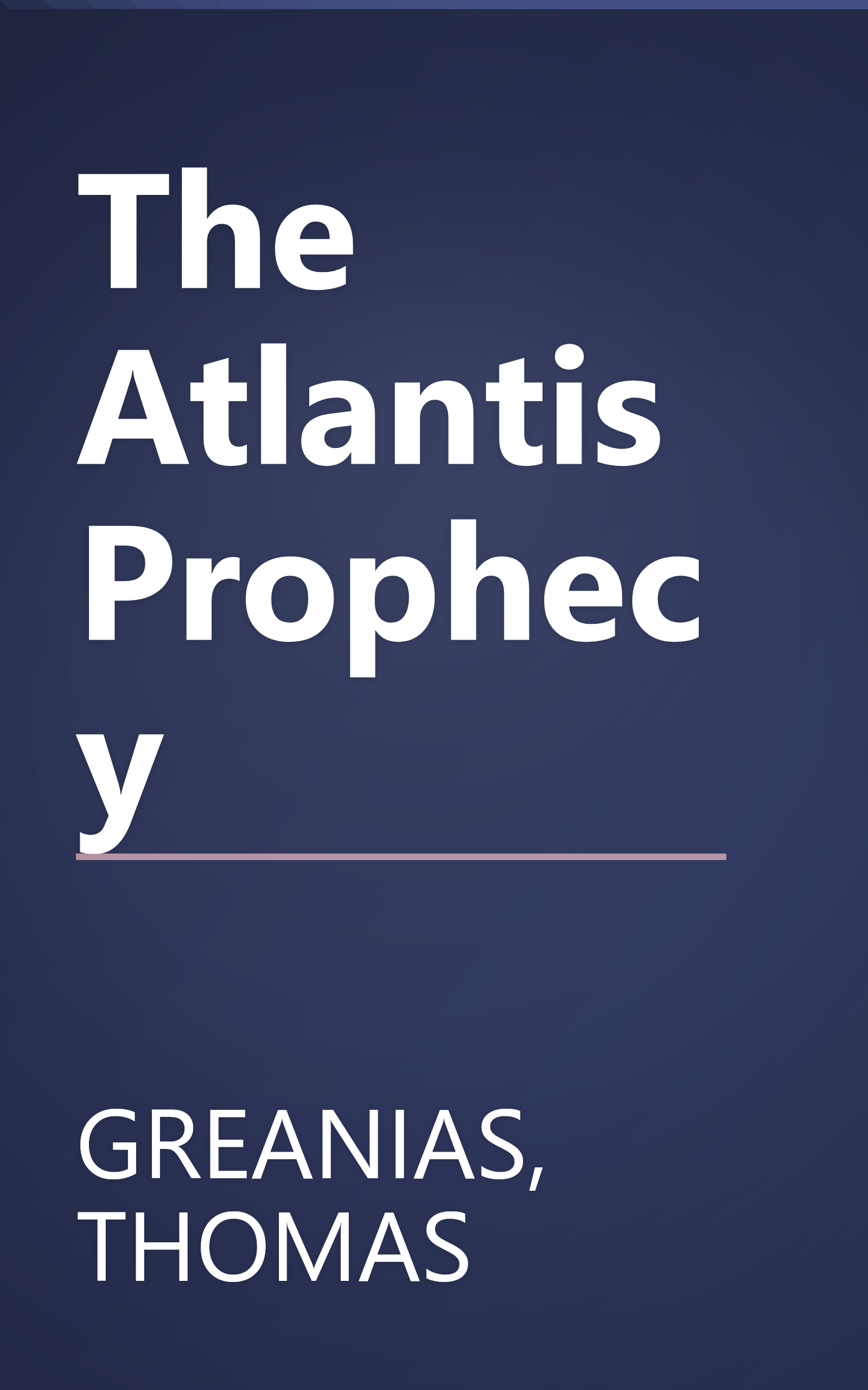 The Atlantis Prophecy book cover