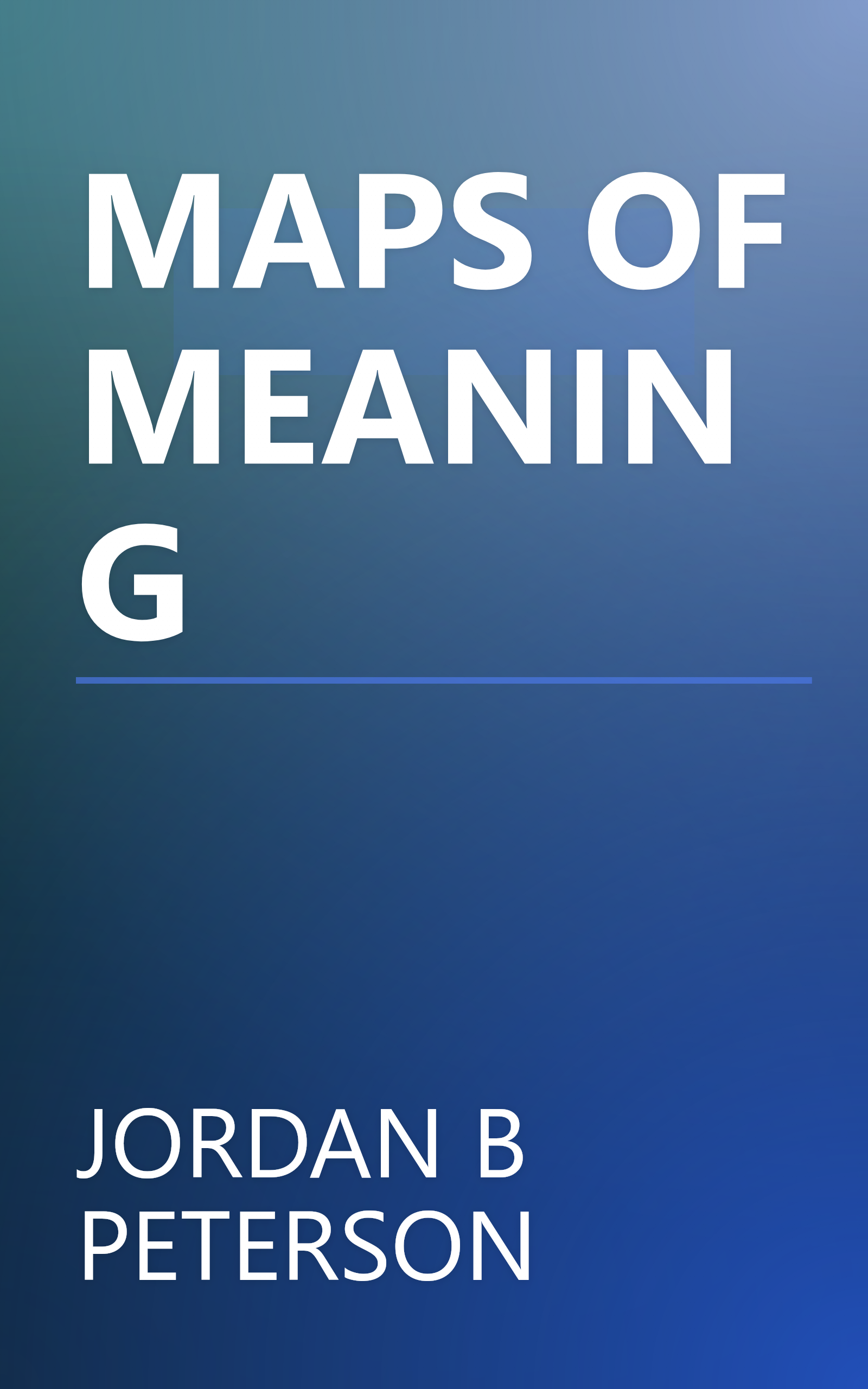 MAPS OF MEANING book cover
