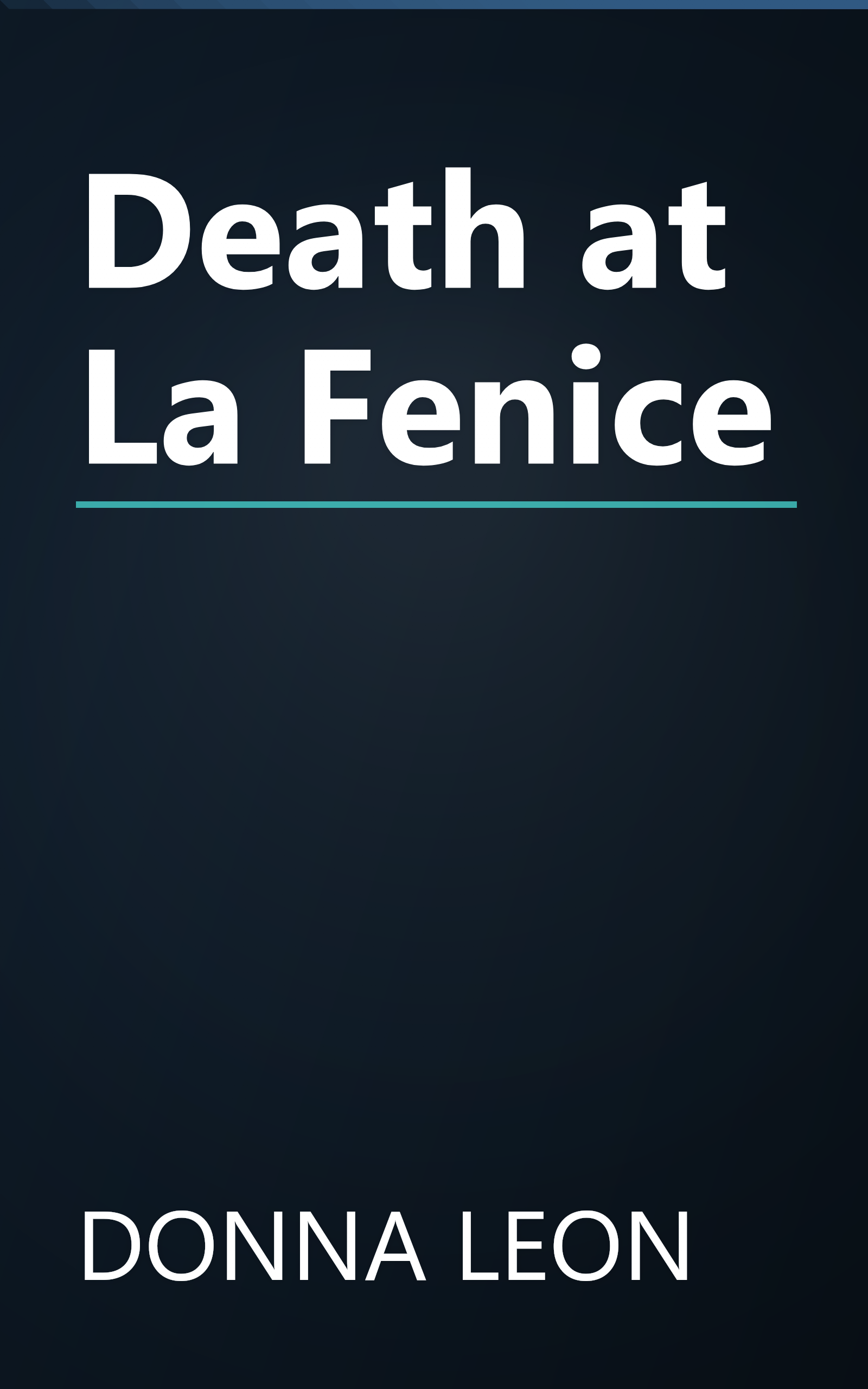 Death at La Fenice book cover