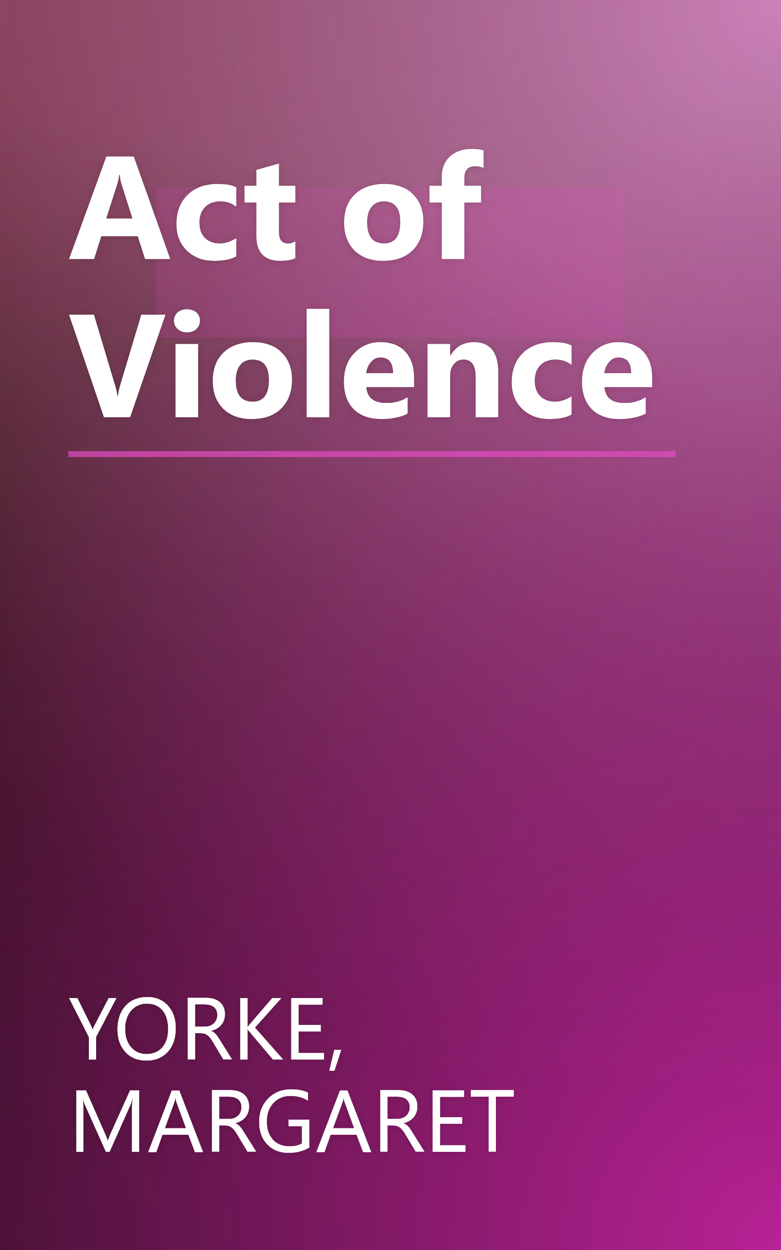 Act of Violence book cover