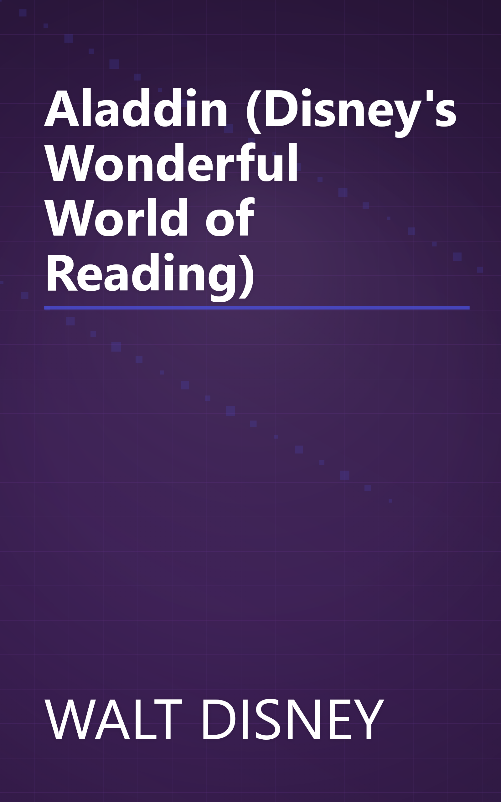 Aladdin (Disney's Wonderful World of Reading) book cover
