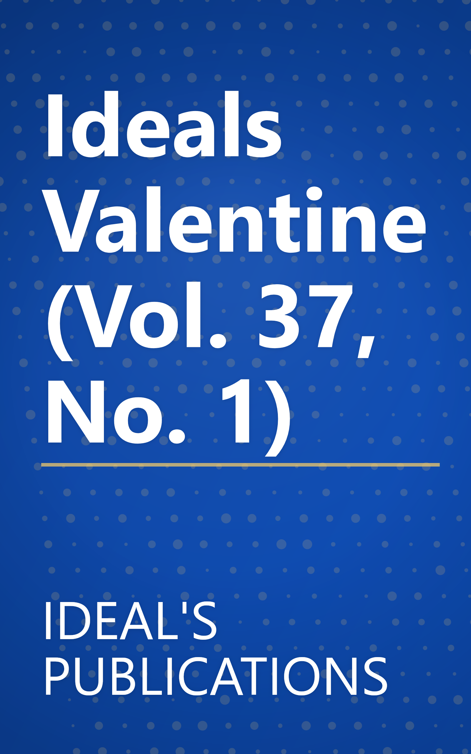 Ideals Valentine (Vol. 37, No. 1) book cover