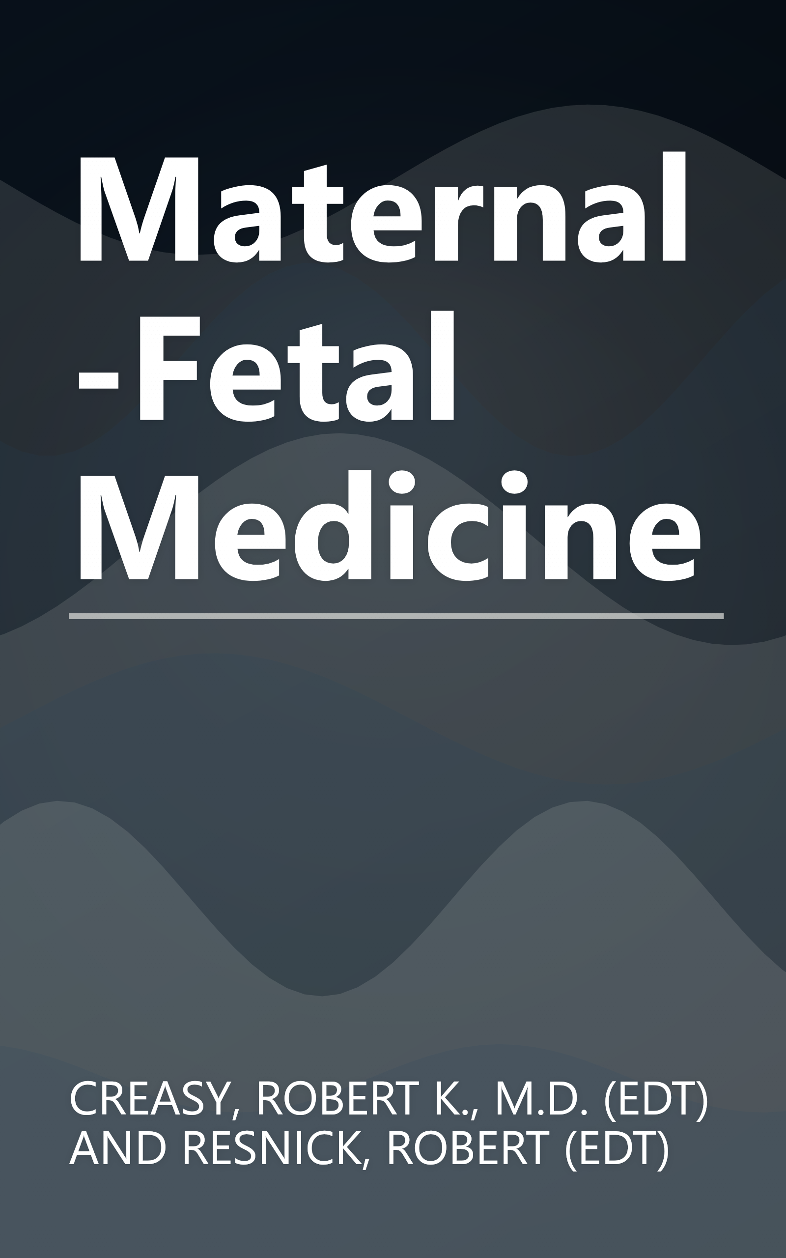 Maternal-Fetal Medicine book cover