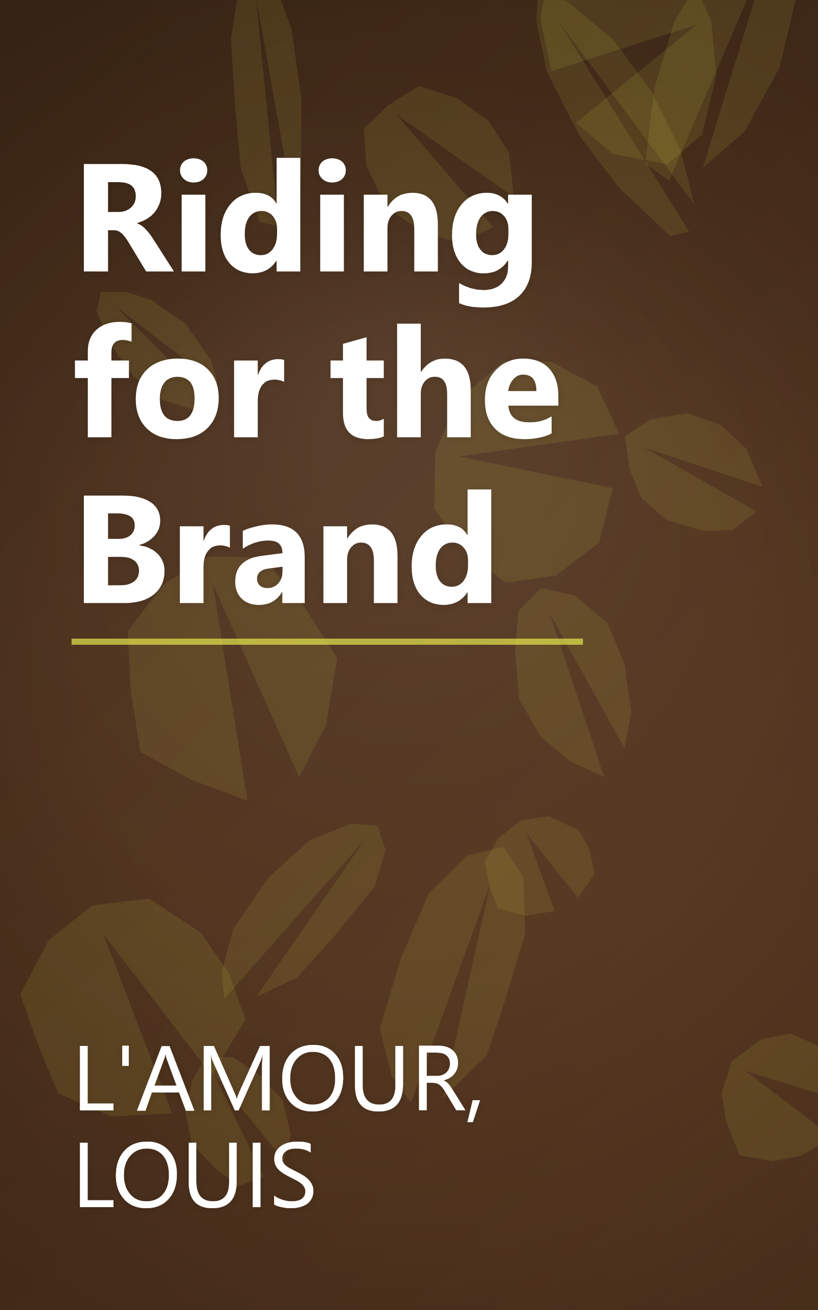 Riding for the Brand book cover