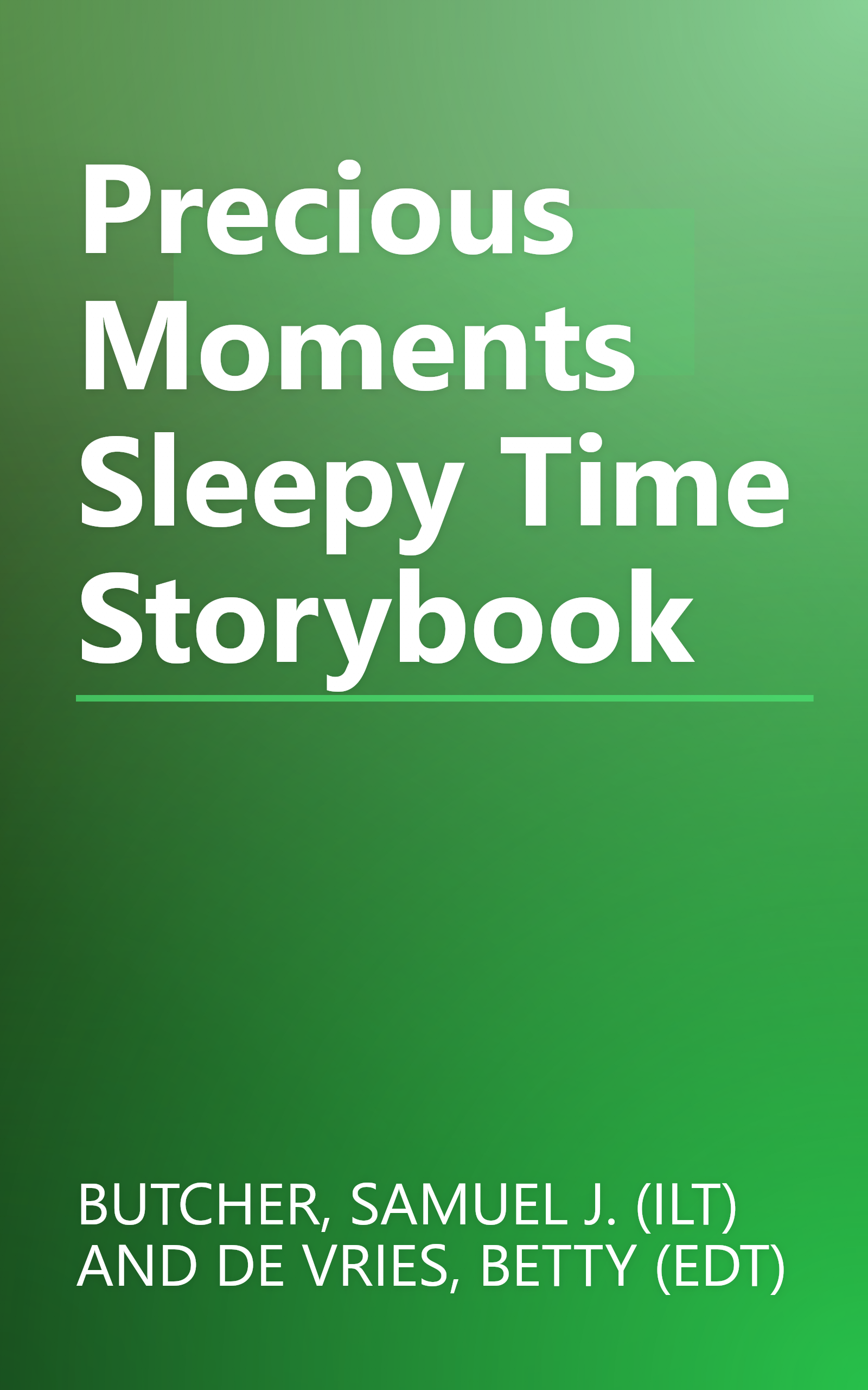 Precious Moments Sleepy Time Storybook book cover