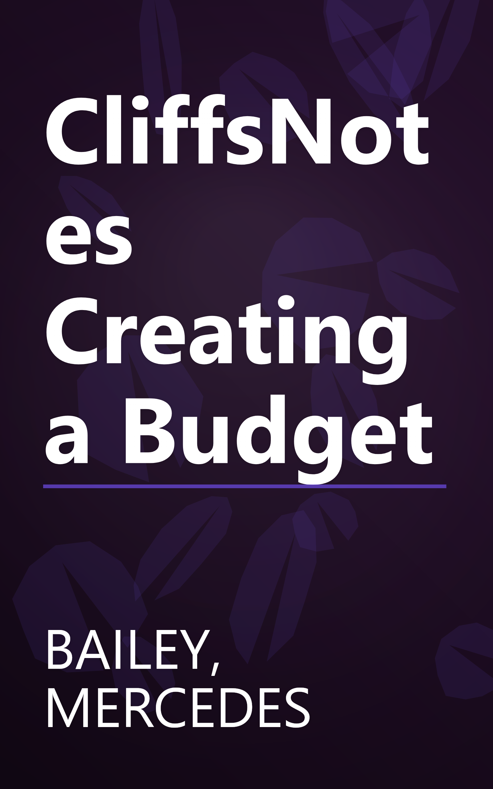 CliffsNotes Creating a Budget book cover