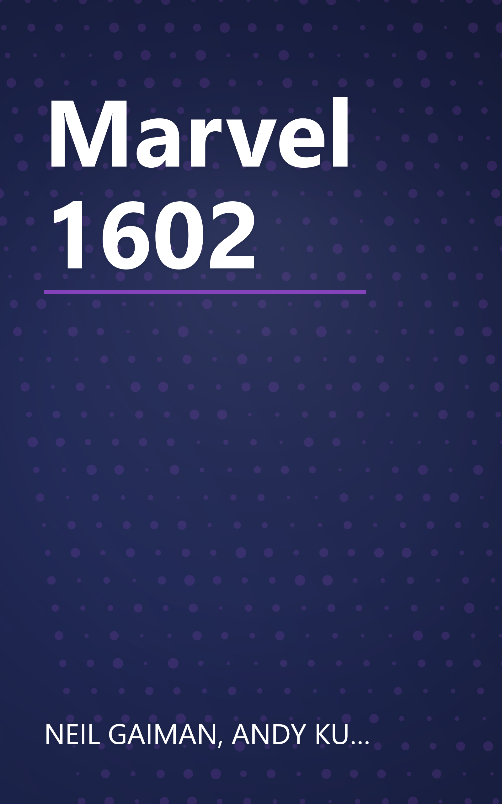 Marvel 1602 book cover