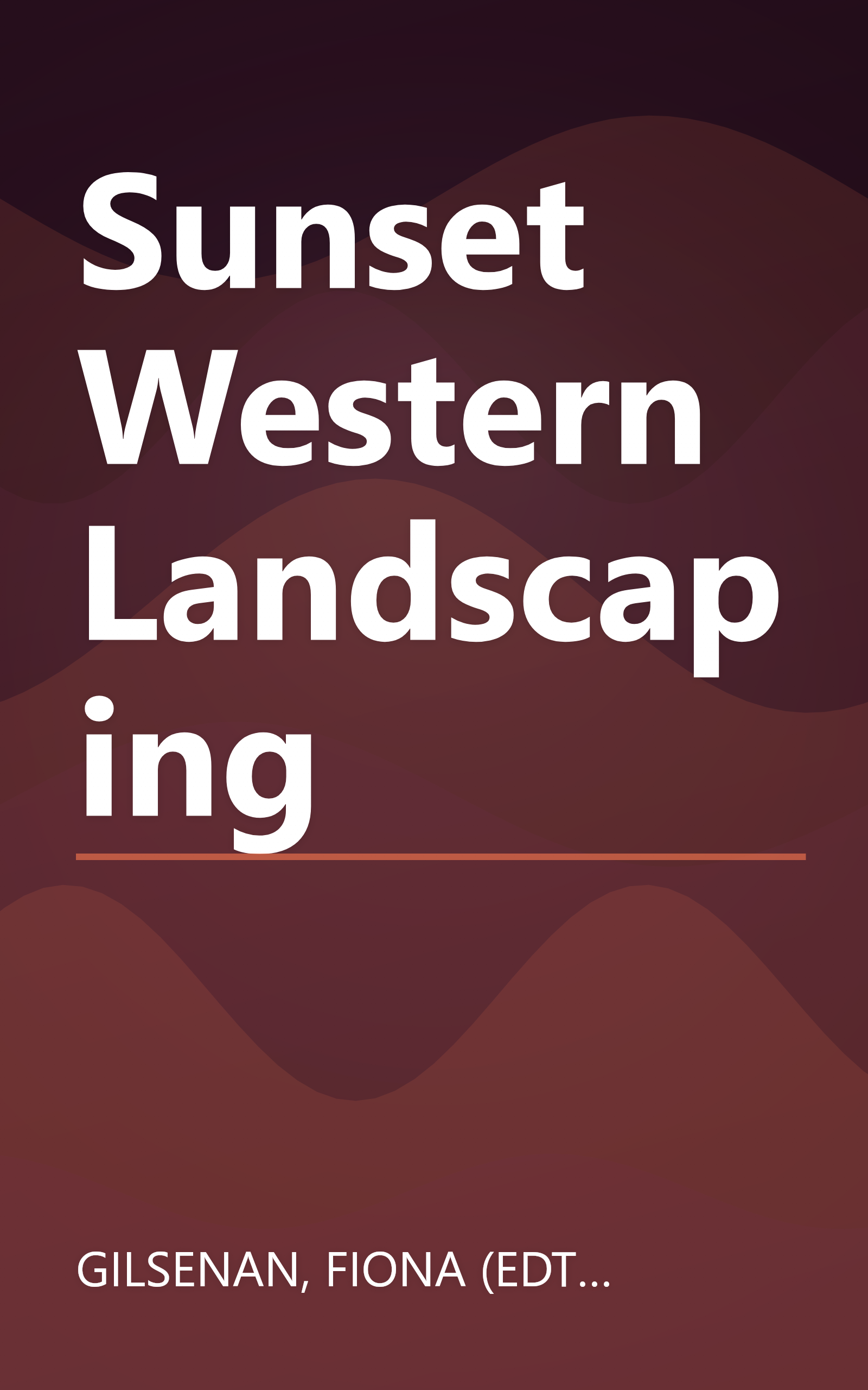 Sunset Western Landscaping book cover