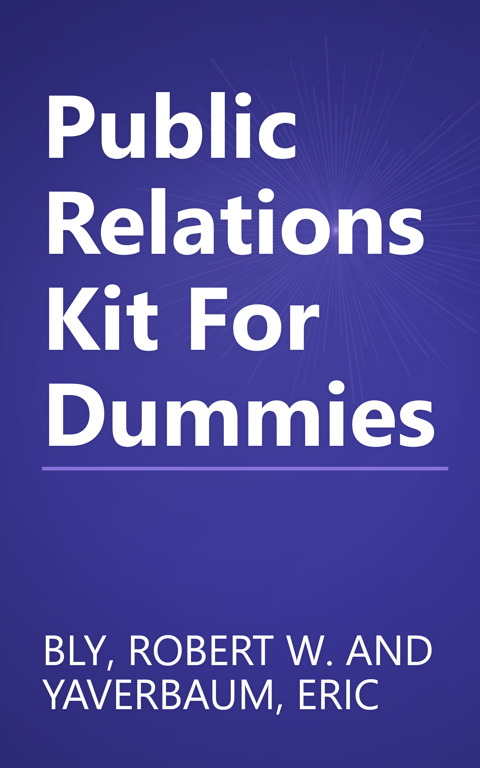 Public Relations Kit For Dummies book cover