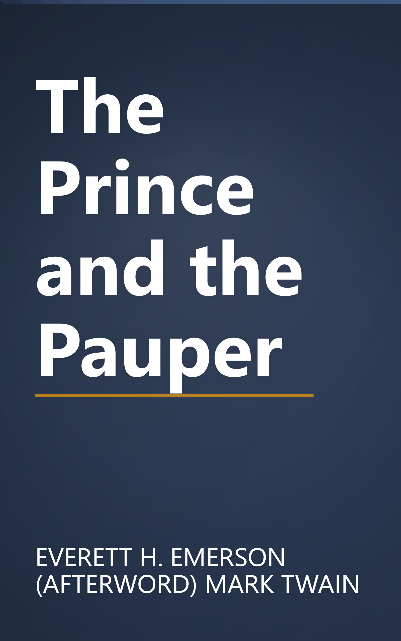 The Prince and the Pauper book cover