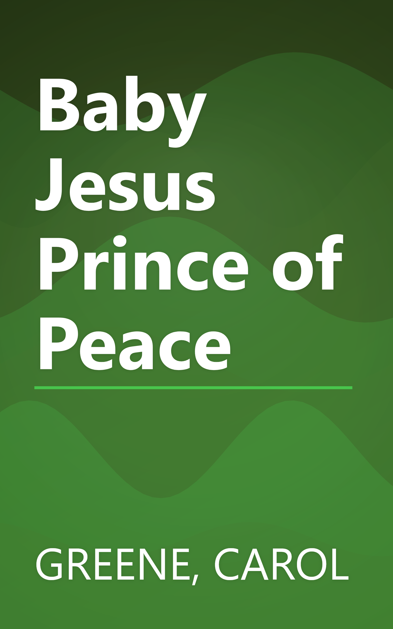 Baby Jesus Prince of Peace book cover