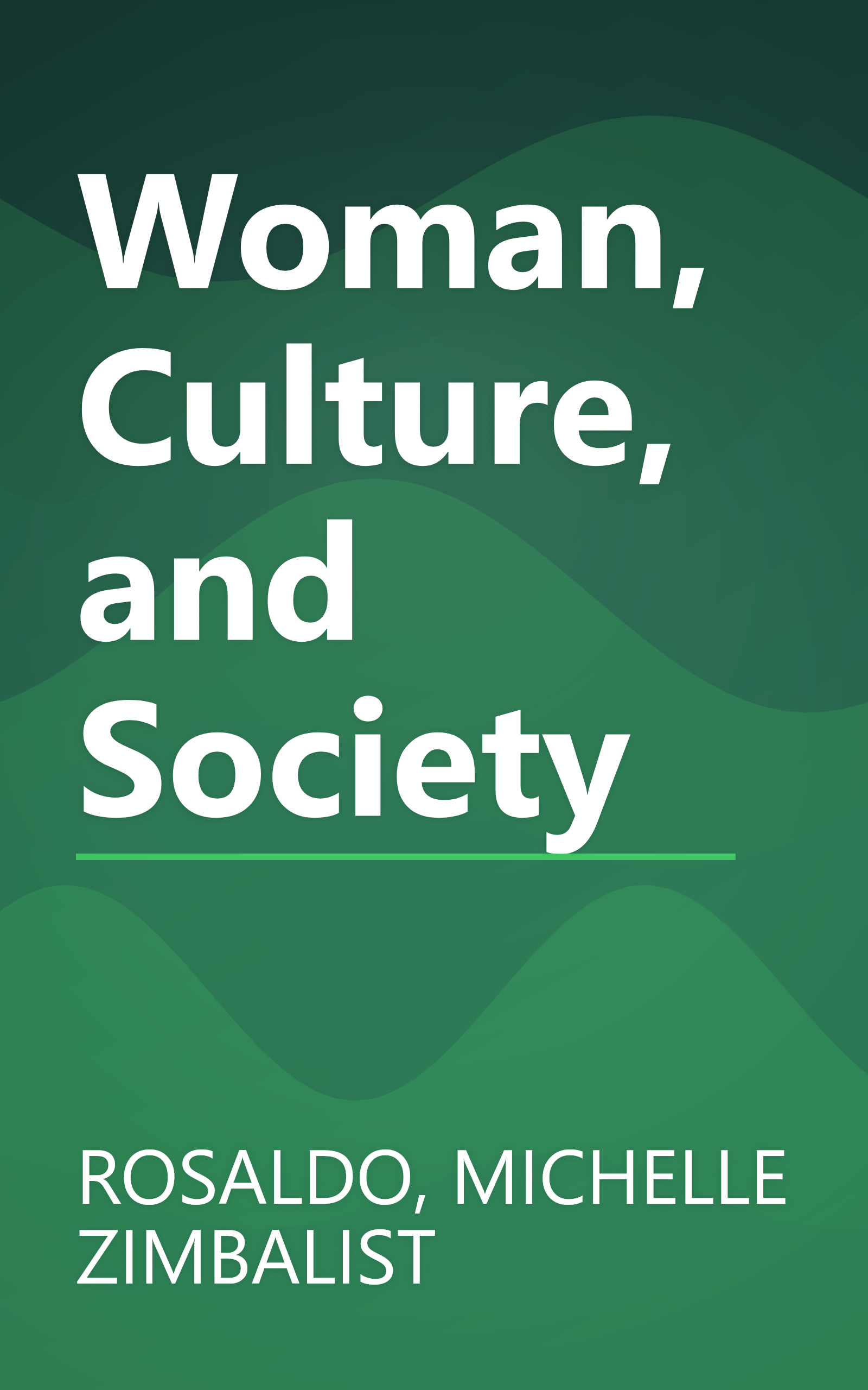 Woman, Culture, and Society book cover