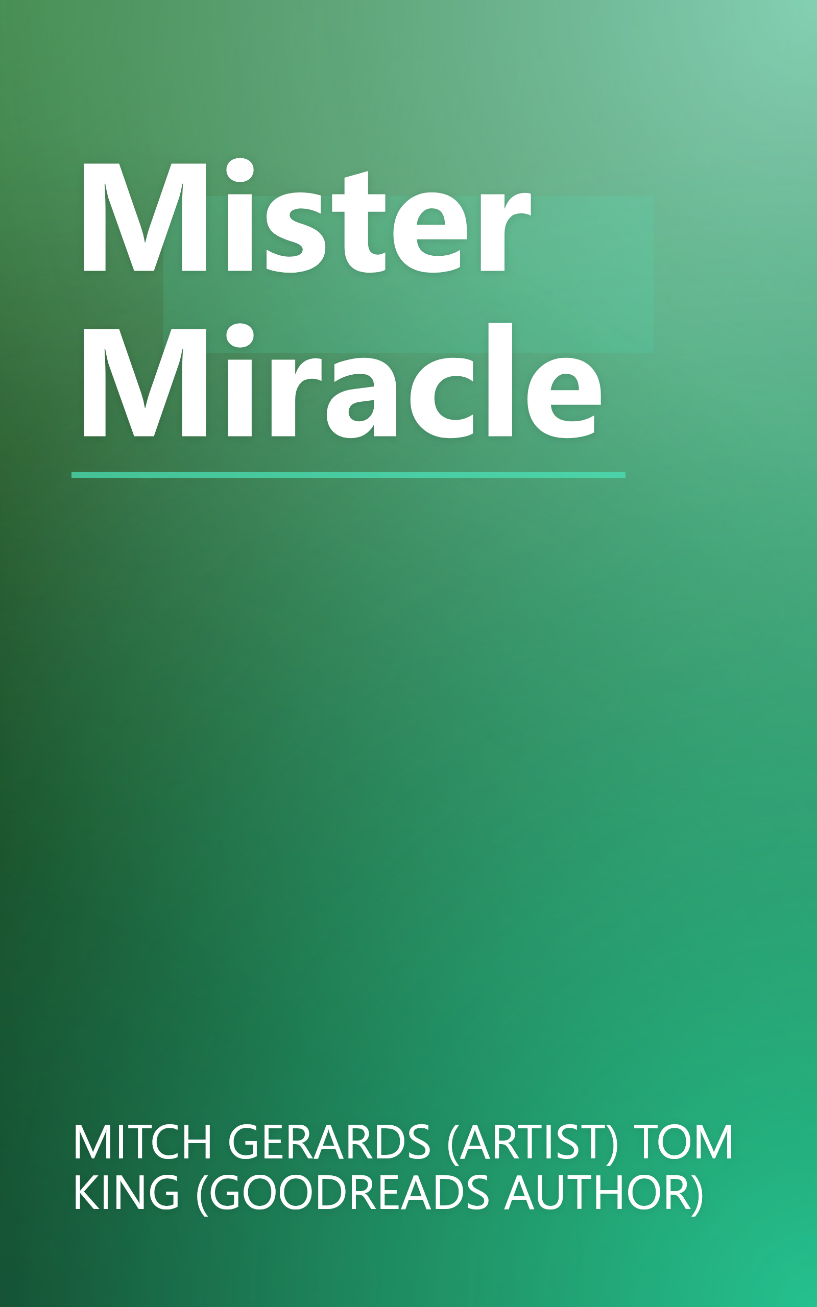 Mister Miracle book cover