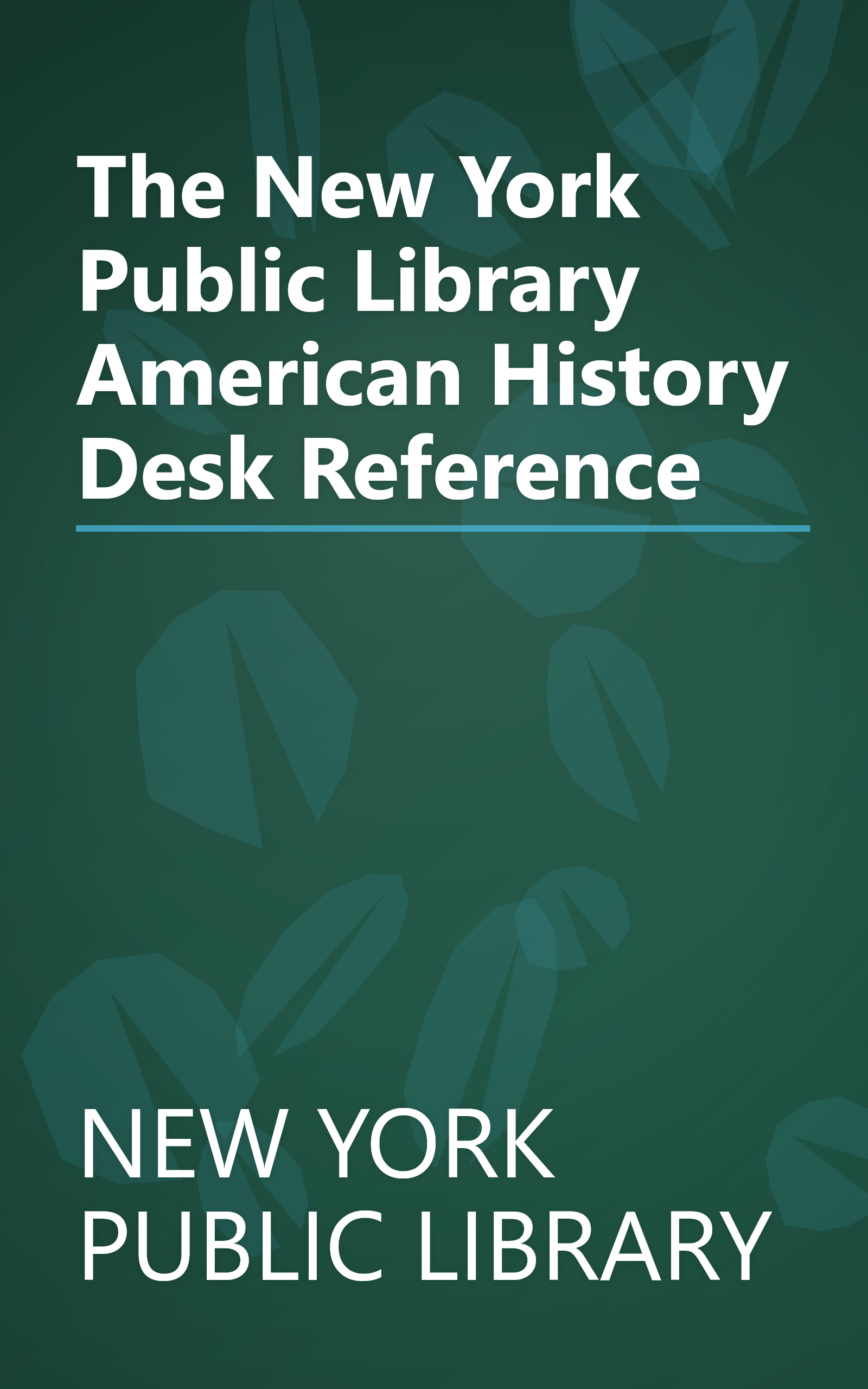 The New York Public Library American History Desk Reference book cover