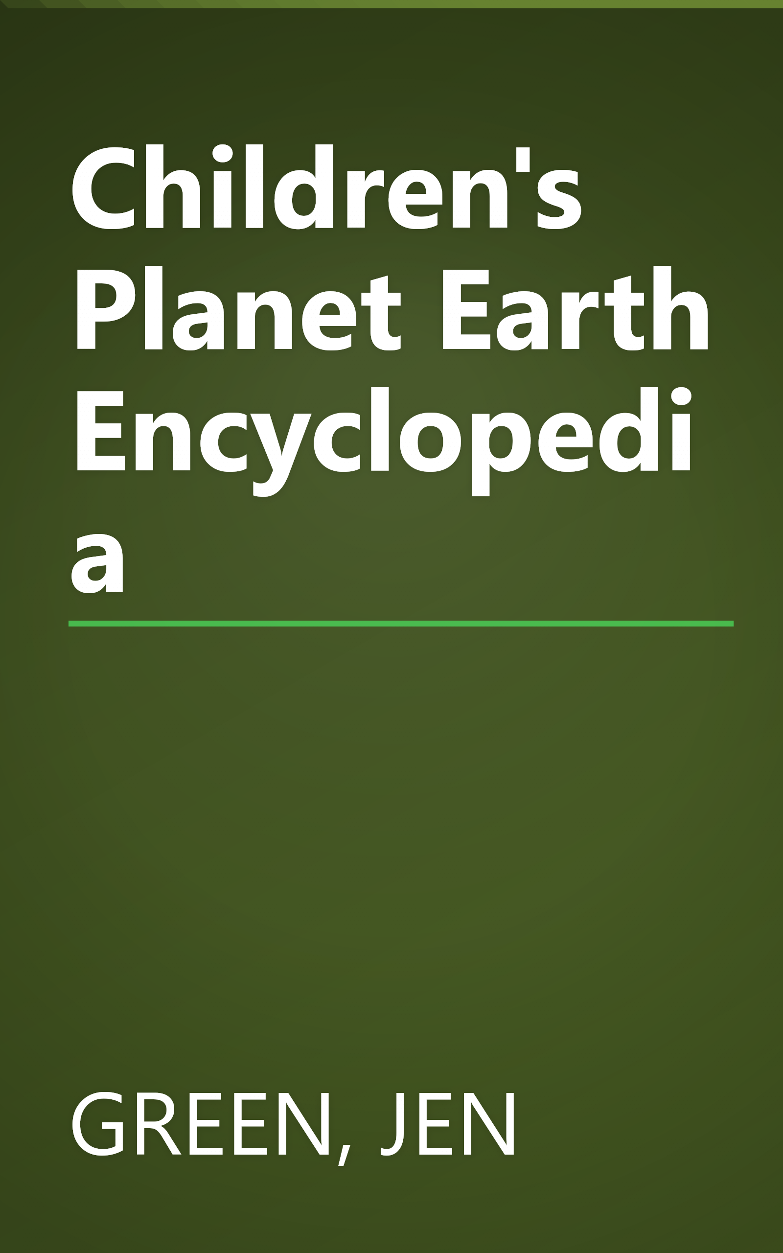 Children's Planet Earth Encyclopedia book cover