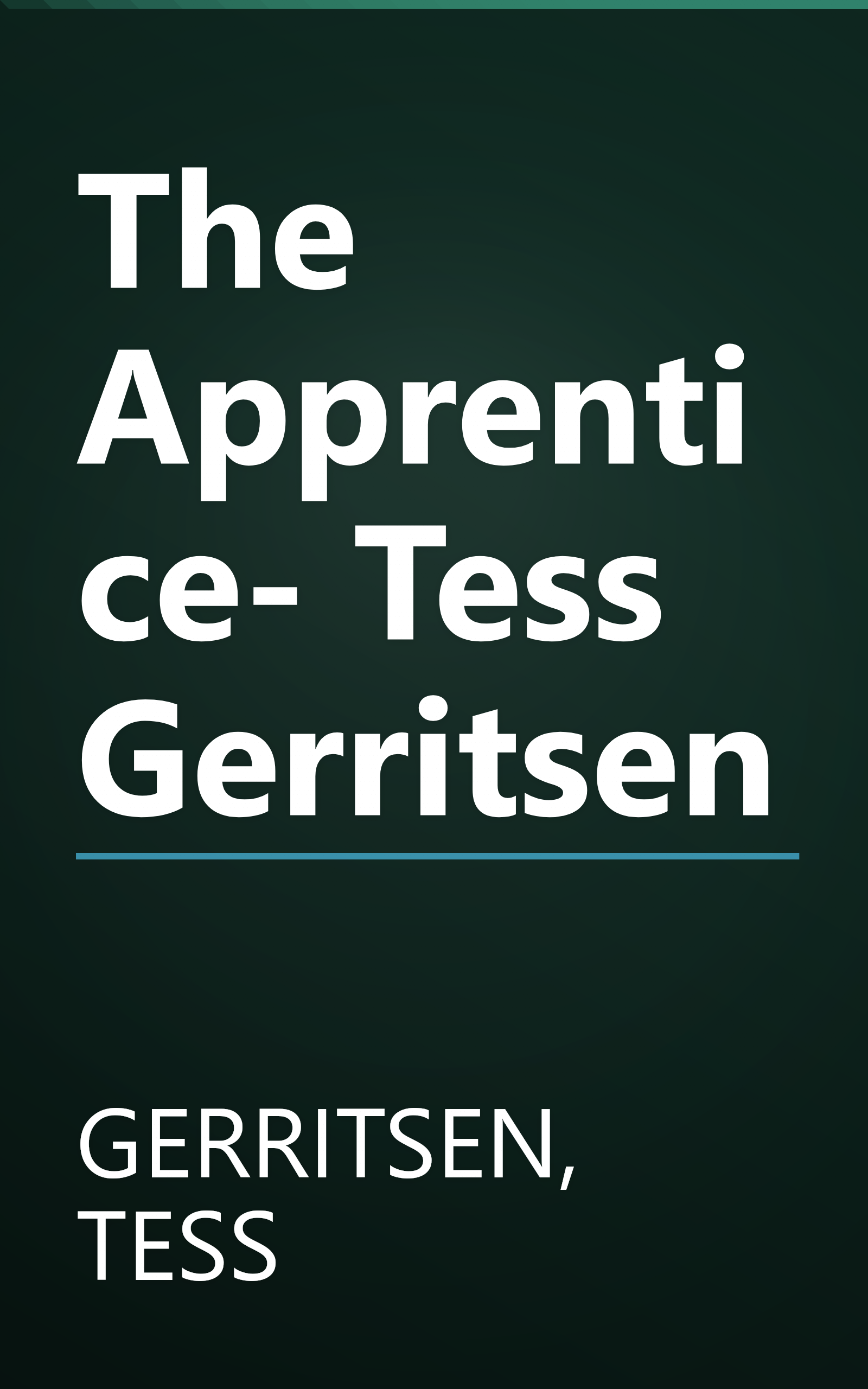 The Apprentice- Tess Gerritsen book cover