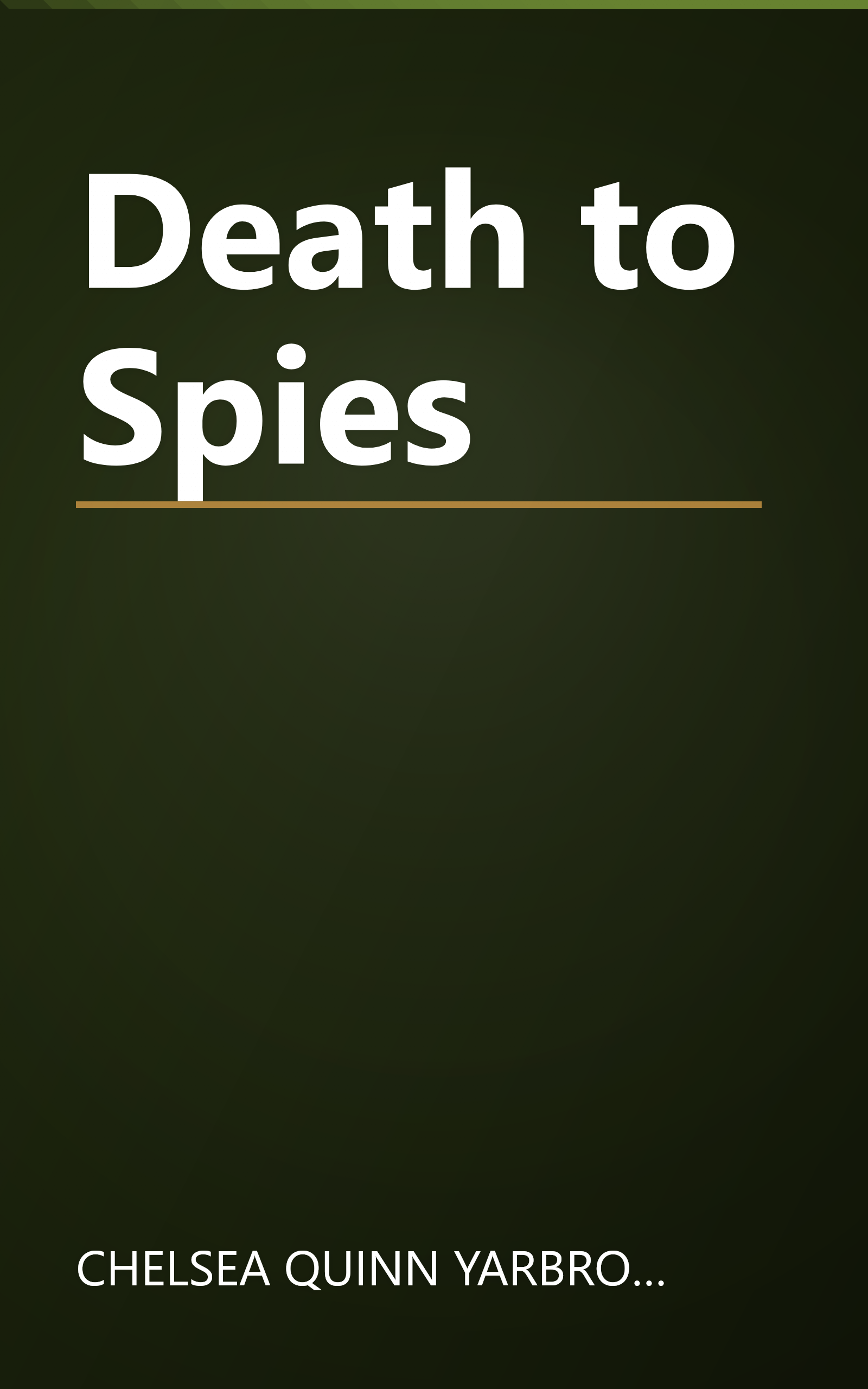 Death to Spies book cover