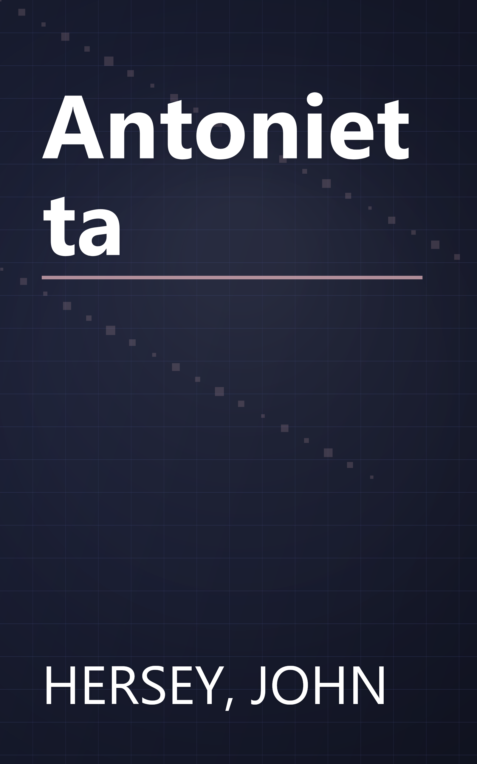 Antonietta book cover