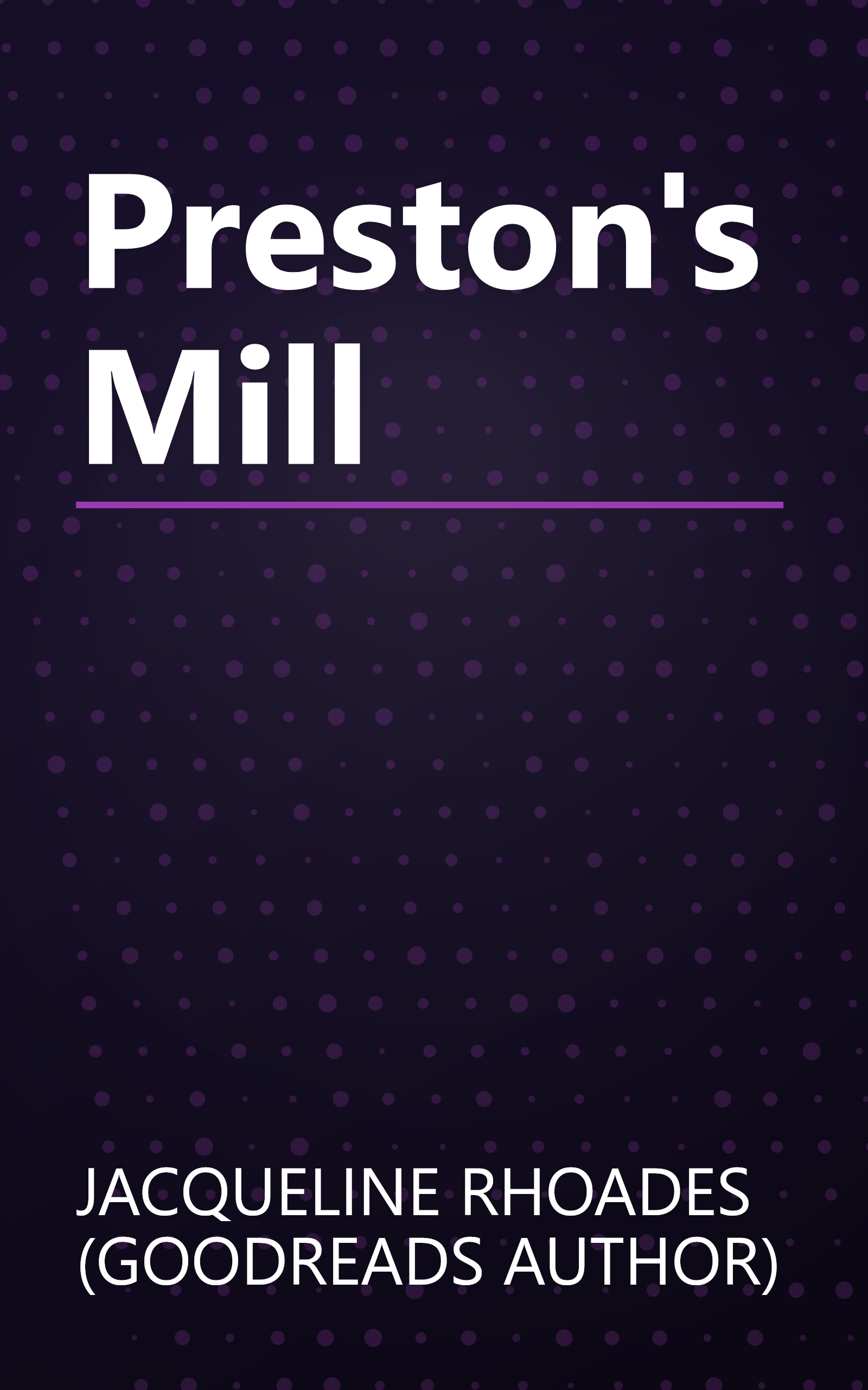 Preston's Mill book cover