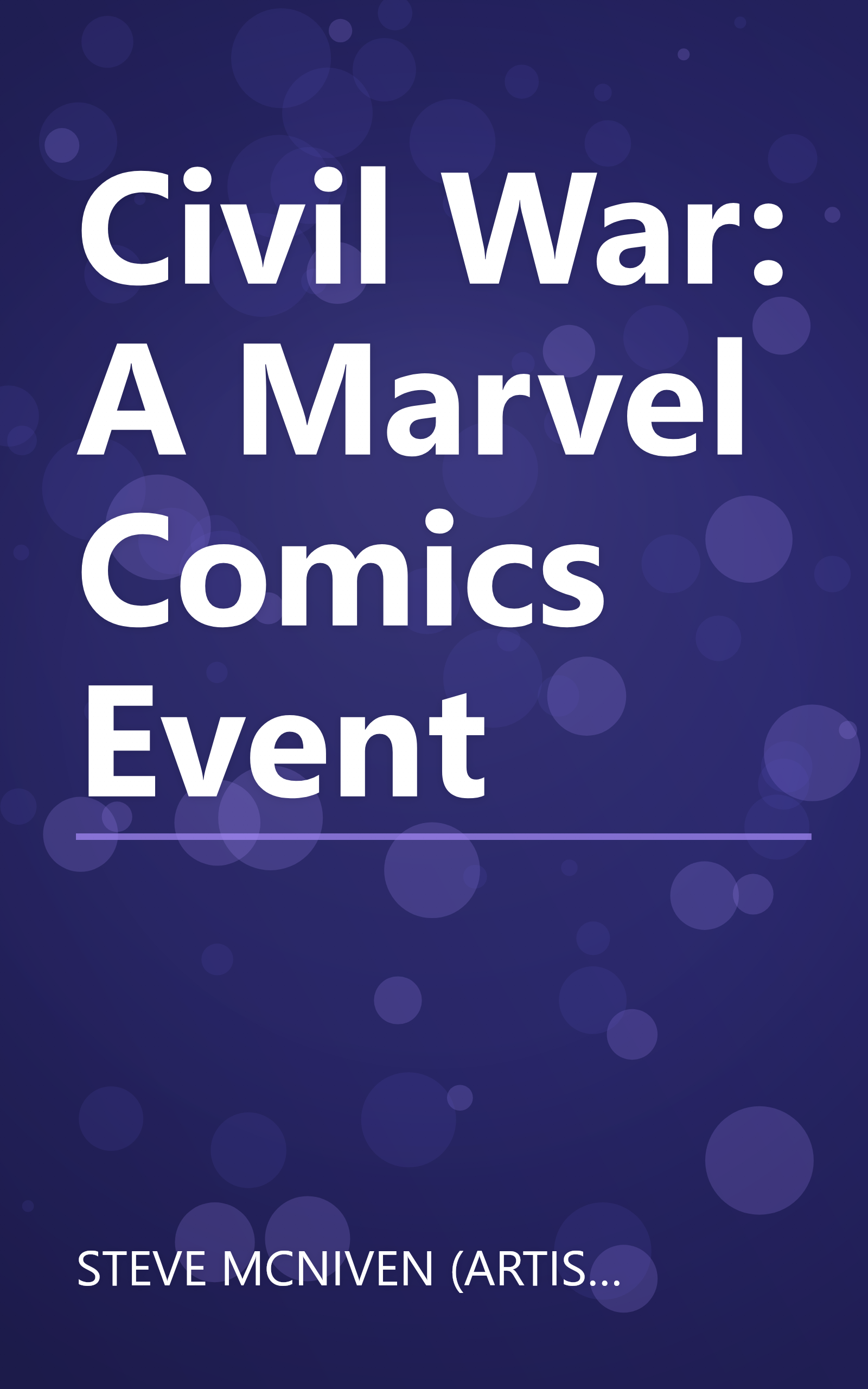 Civil War: A Marvel Comics Event book cover
