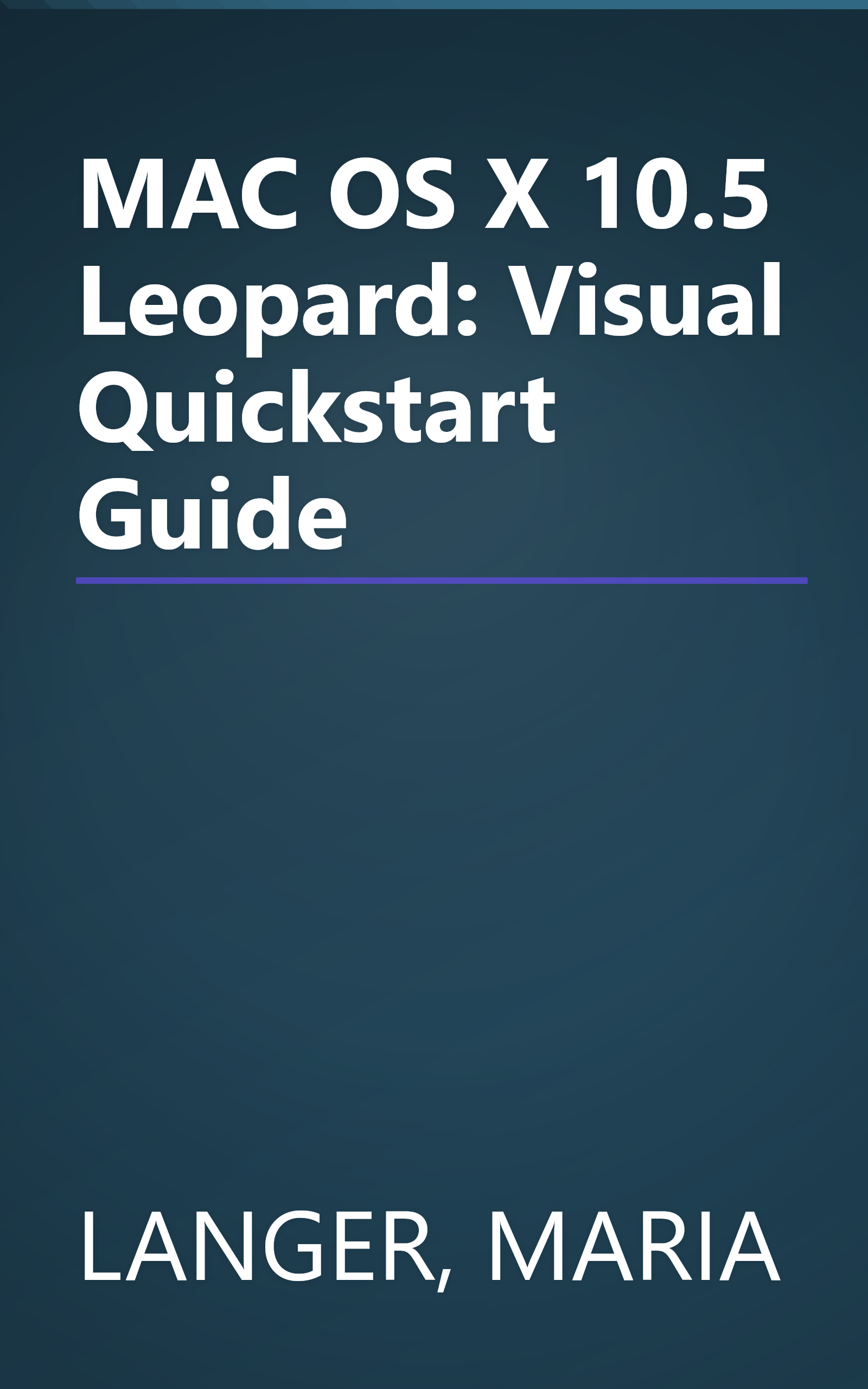 MAC OS X 10.5 Leopard: Visual Quickstart Guide book cover