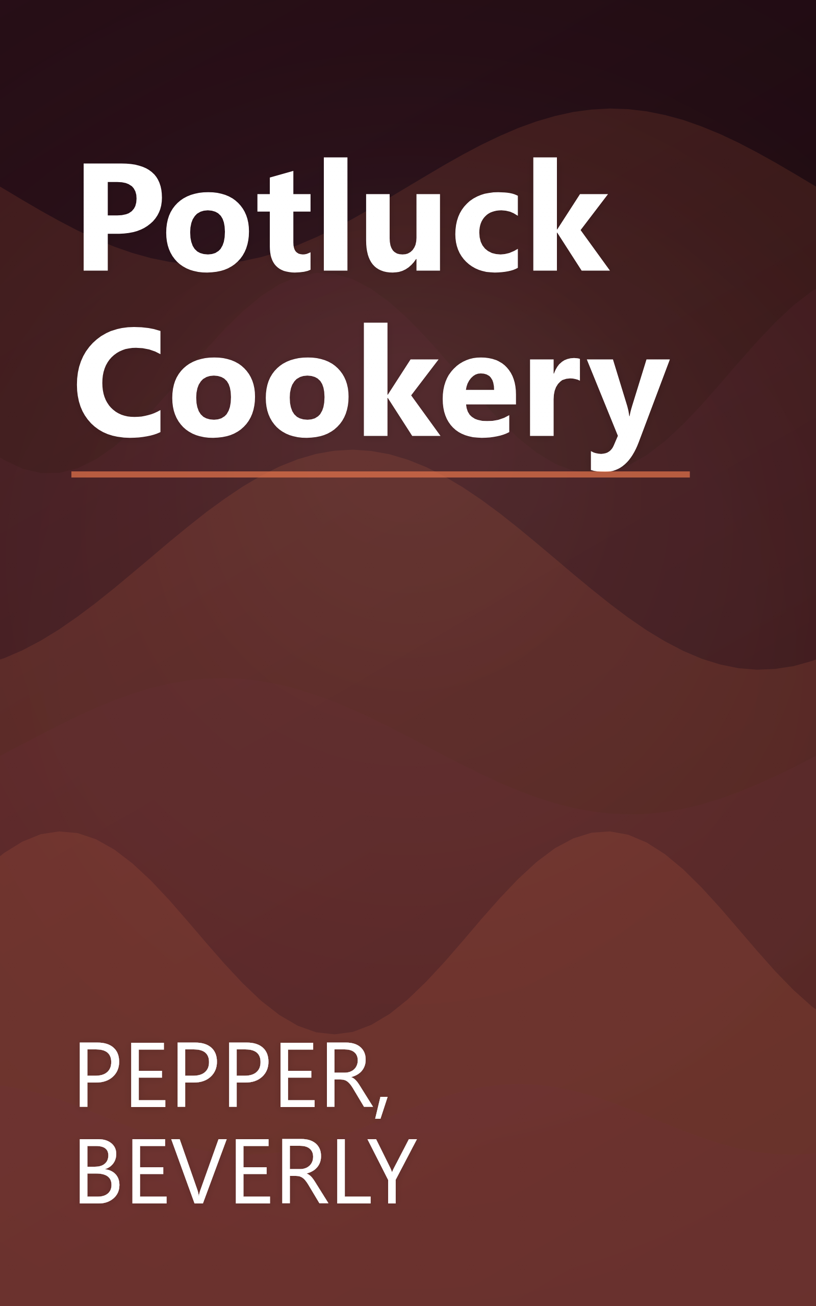 Potluck Cookery book cover