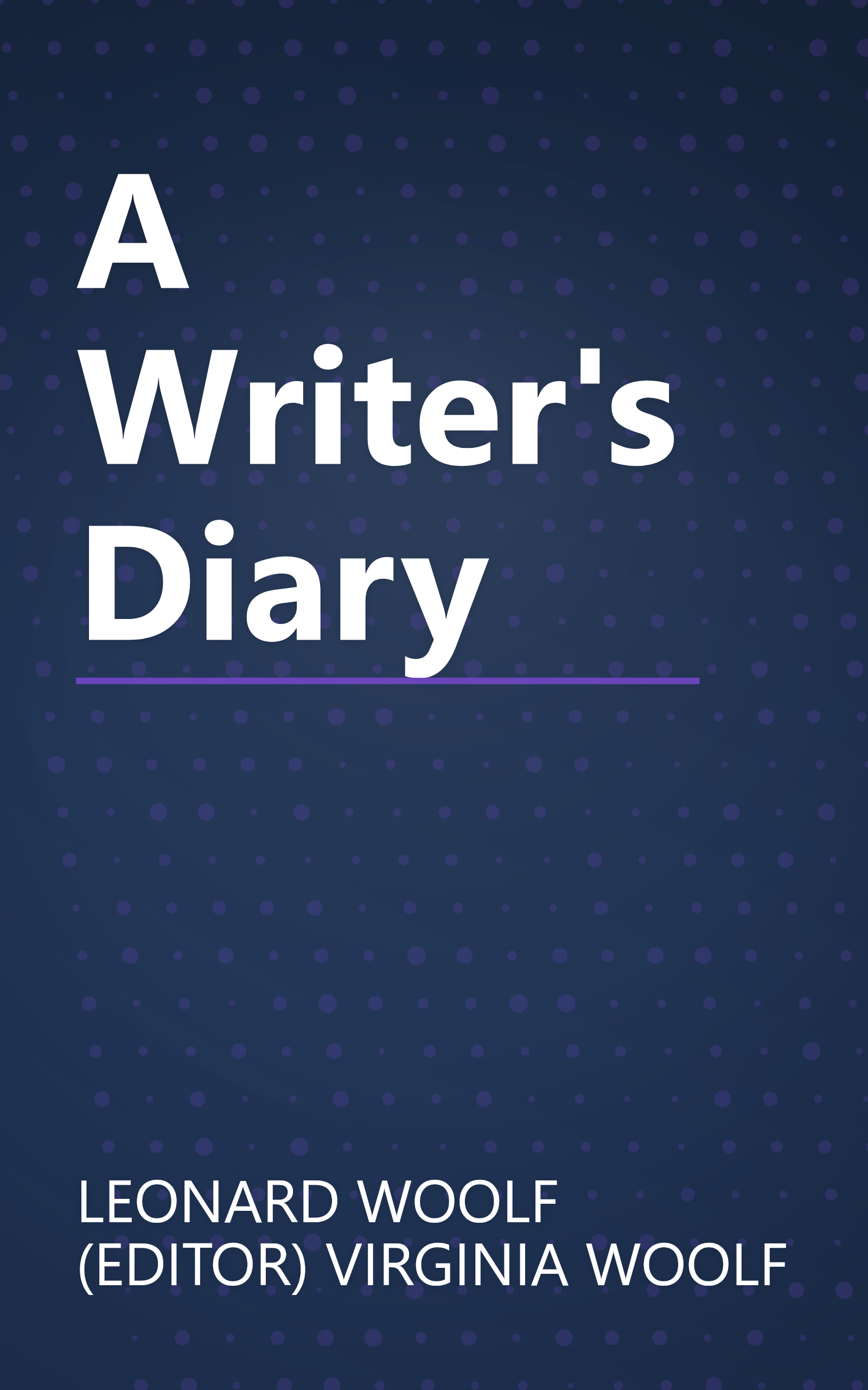 A Writer's Diary book cover