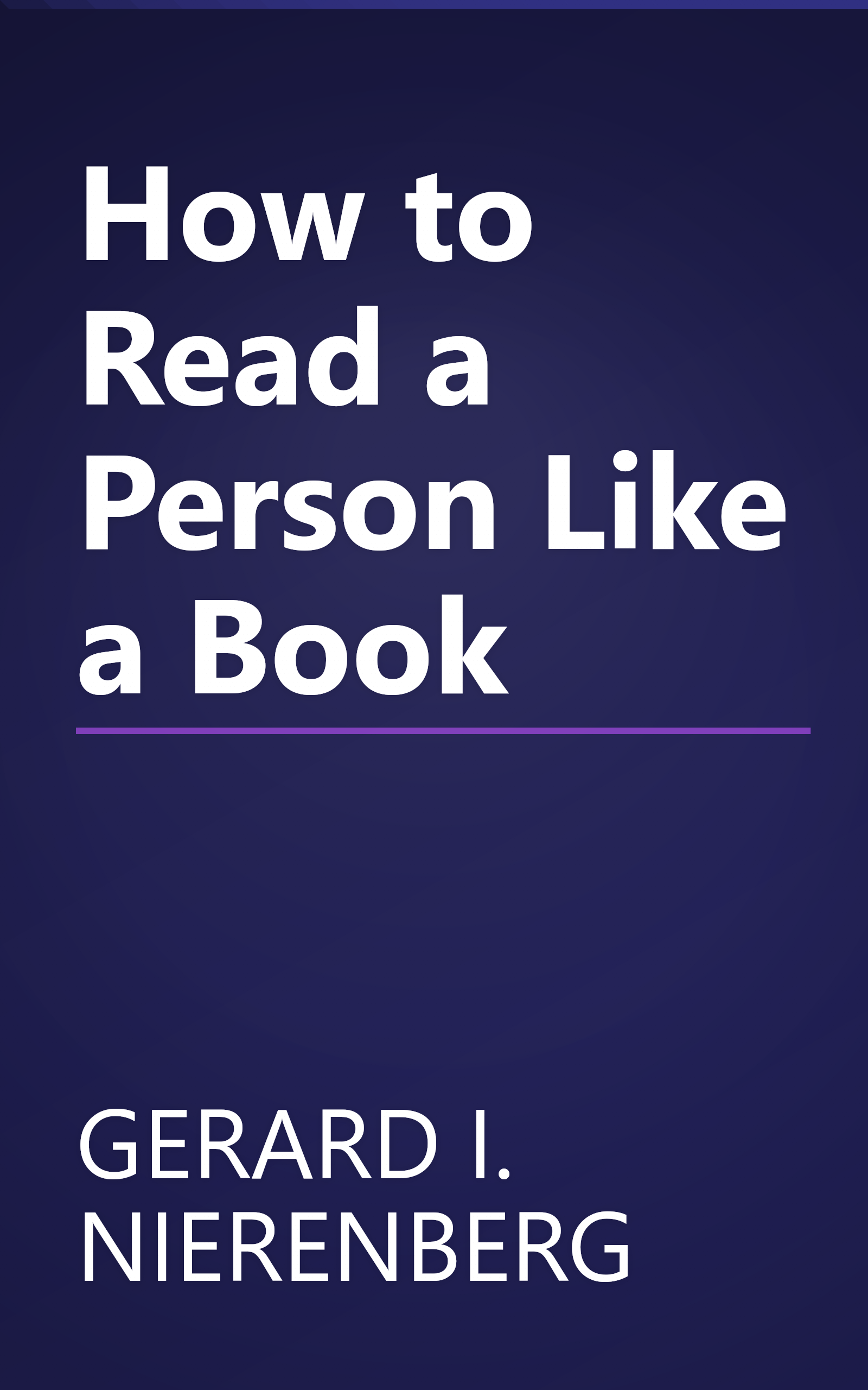 How to Read a Person Like a Book book cover